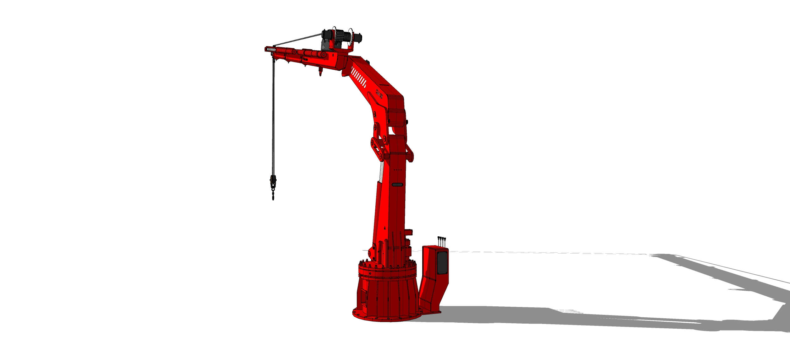 4-Ton Manipulator Crane With Articulated Boom 3D Model by Chtazi