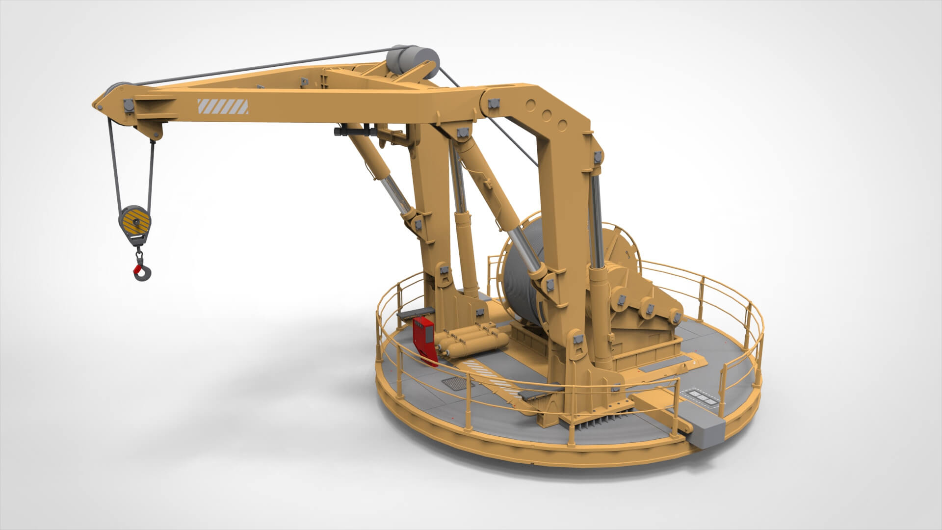 9-Ton Manipulator Crane 3D Model by Chtazi