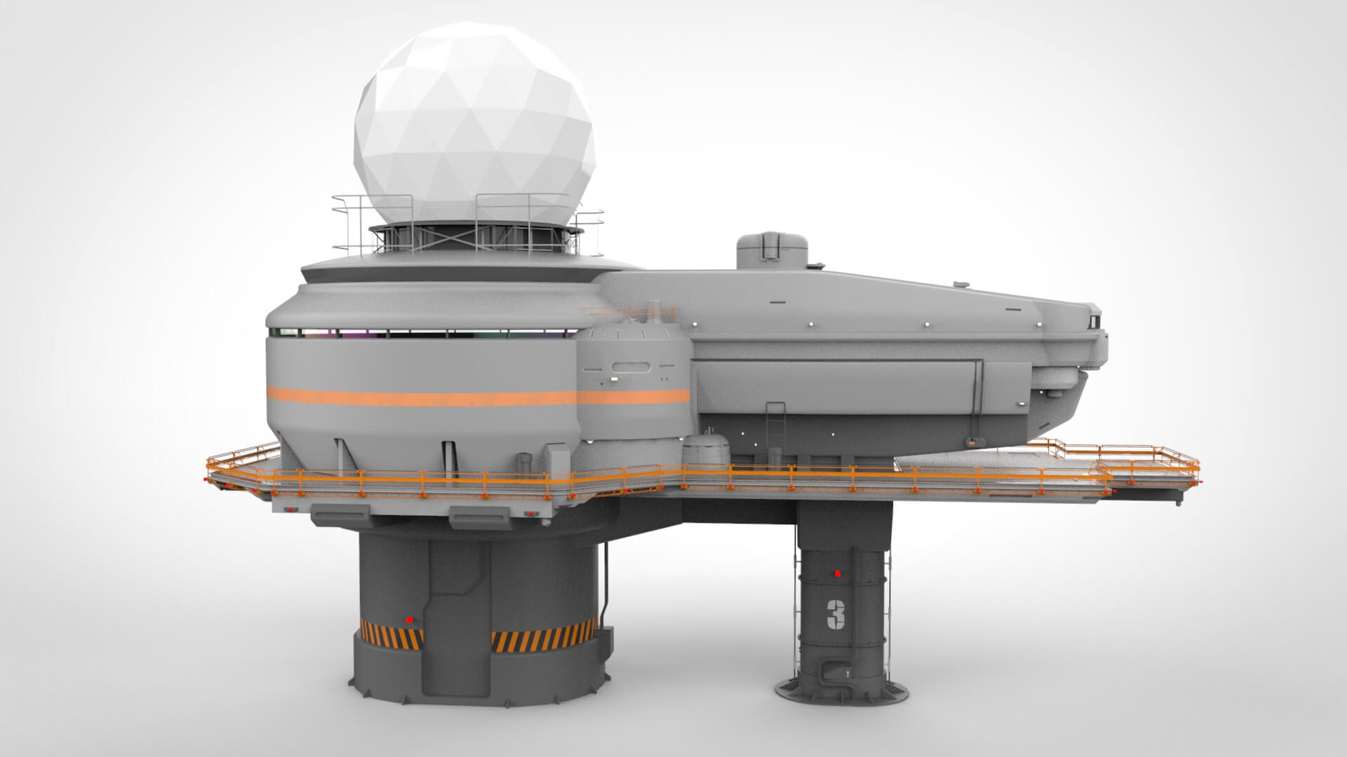 Antenna Post 4 - 3D Model by Chtazi