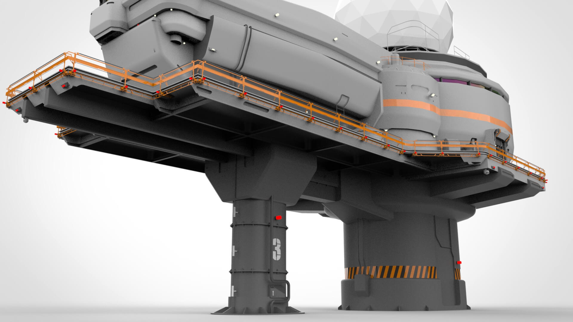 Antenna Post 4 - 3D Model by Chtazi