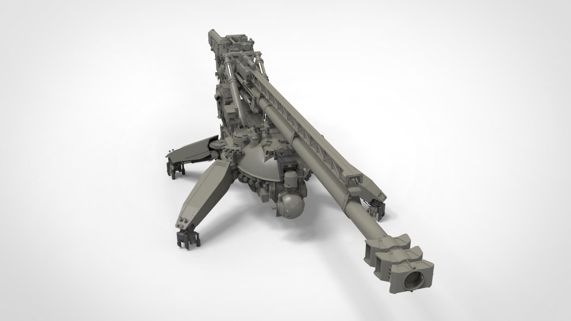 Sci-Fi Cannon 380mm 3D Model by Chtazi