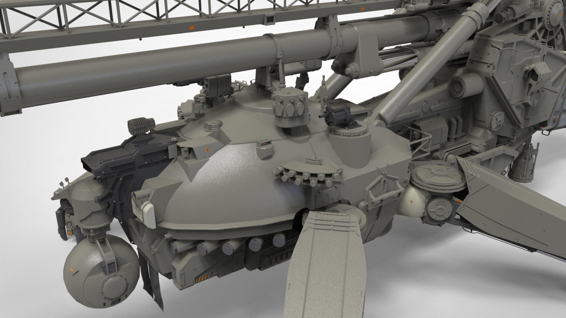 Sci-Fi Cannon 380mm 3D Model by Chtazi