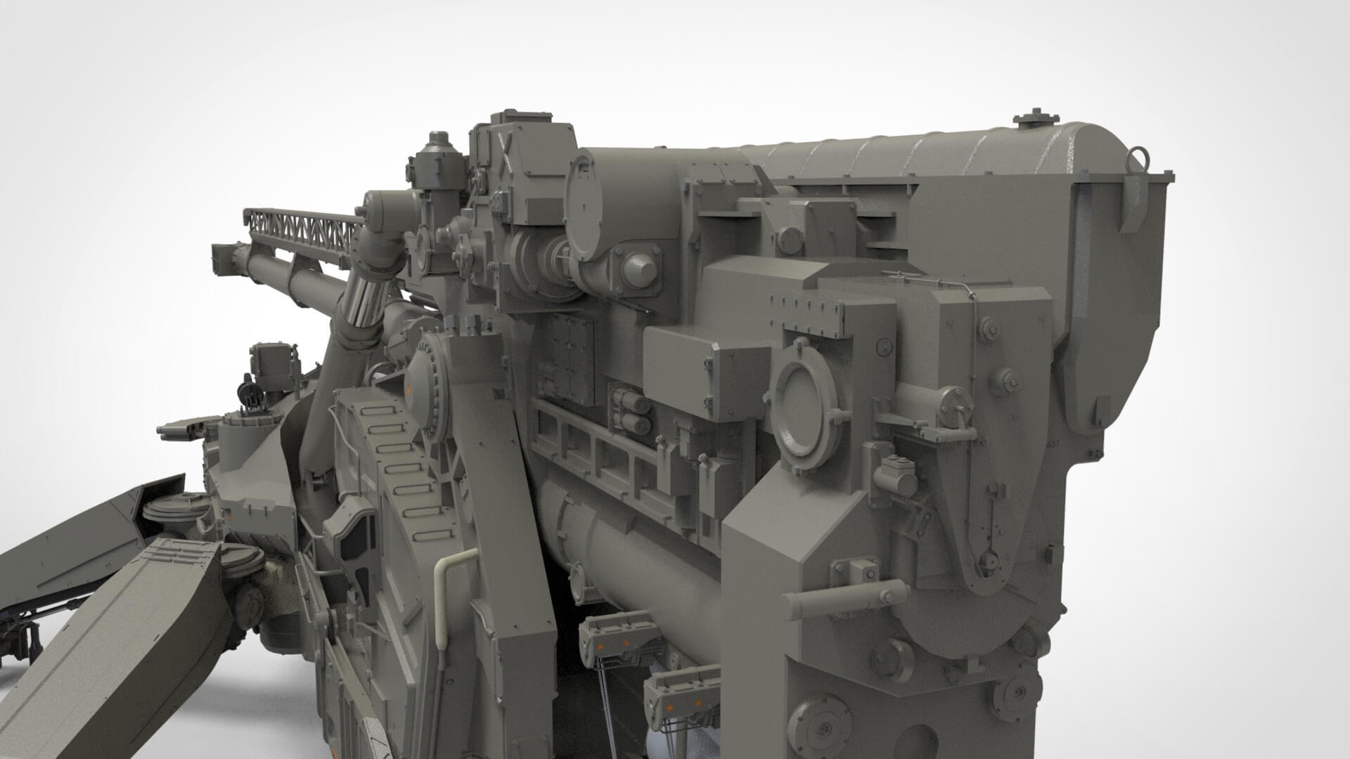 Sci-Fi Cannon 380mm 3D Model by Chtazi