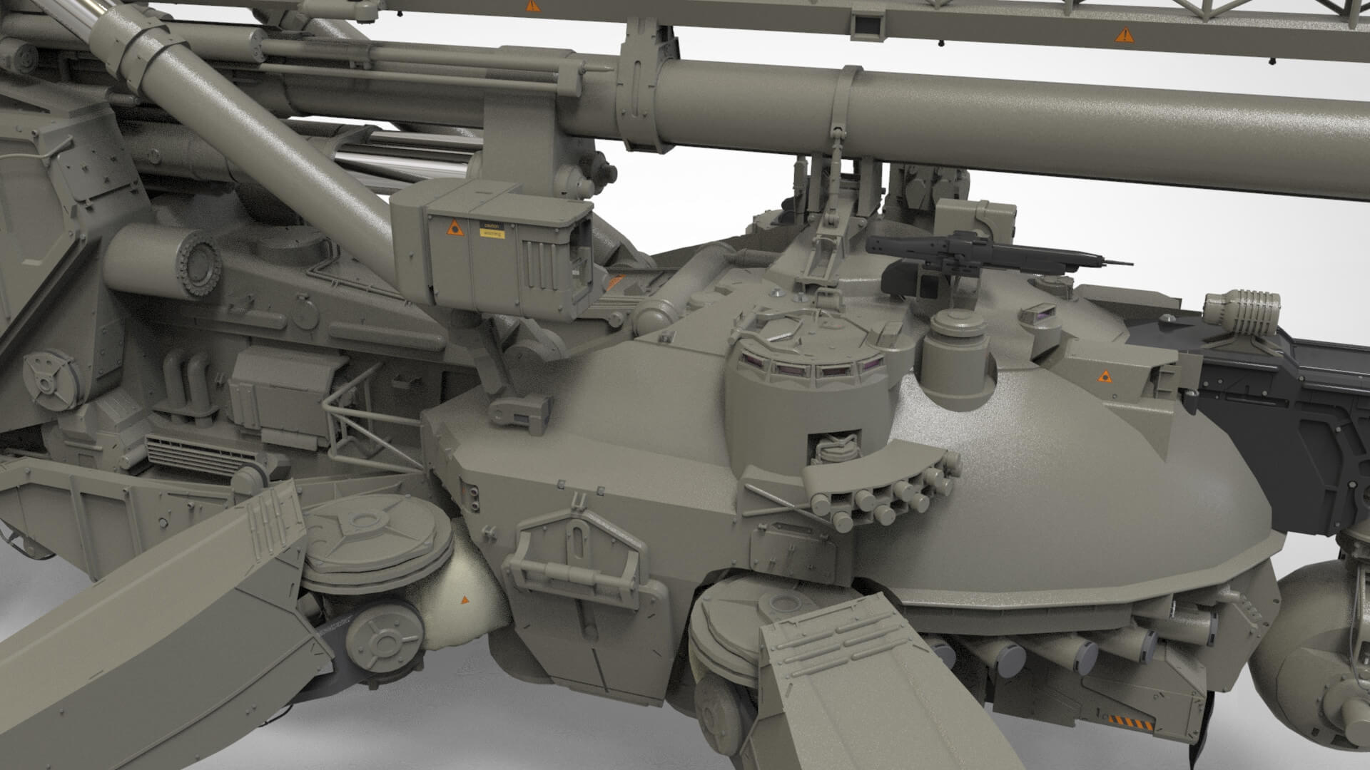 Sci-Fi Cannon 380mm 3D Model by Chtazi