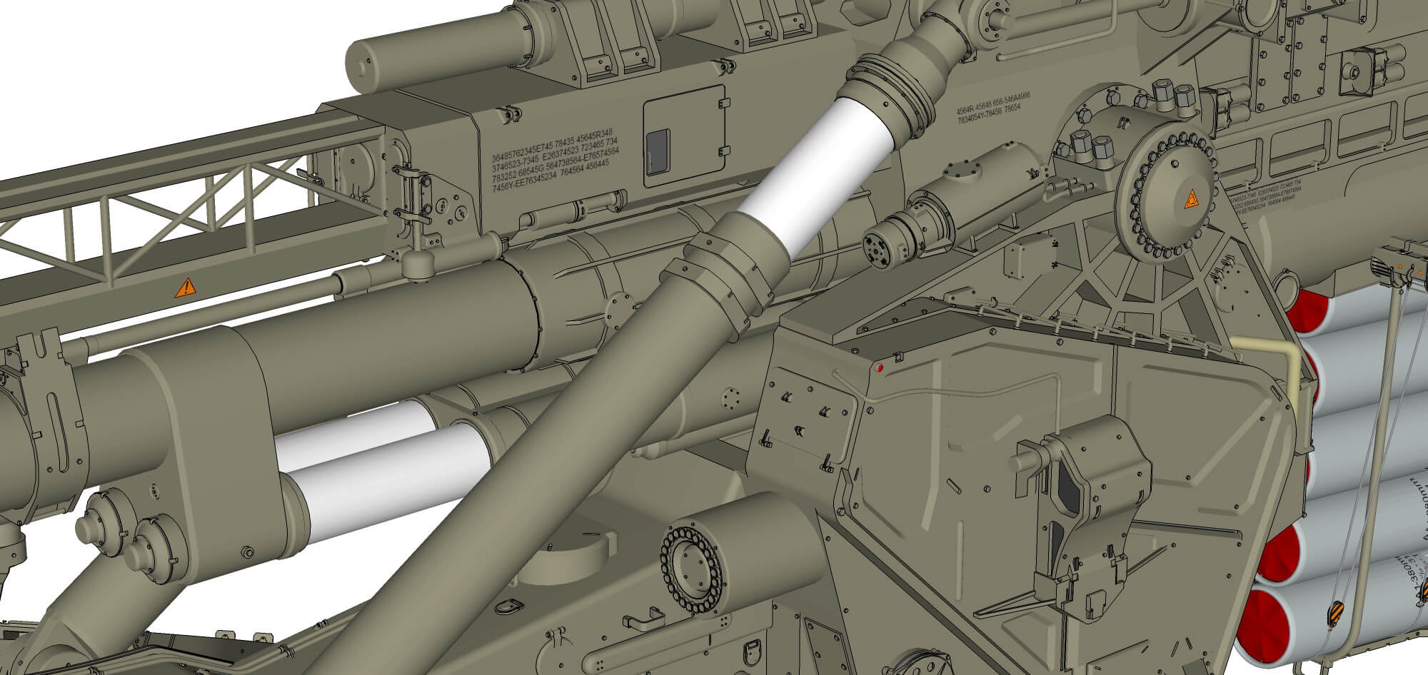 Sci-Fi Cannon 380mm 3D Model by Chtazi