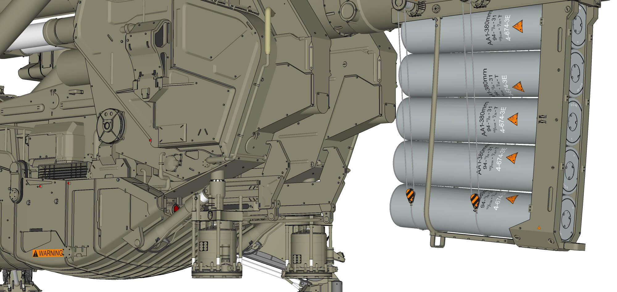 Sci-Fi Cannon 380mm 3D Model by Chtazi