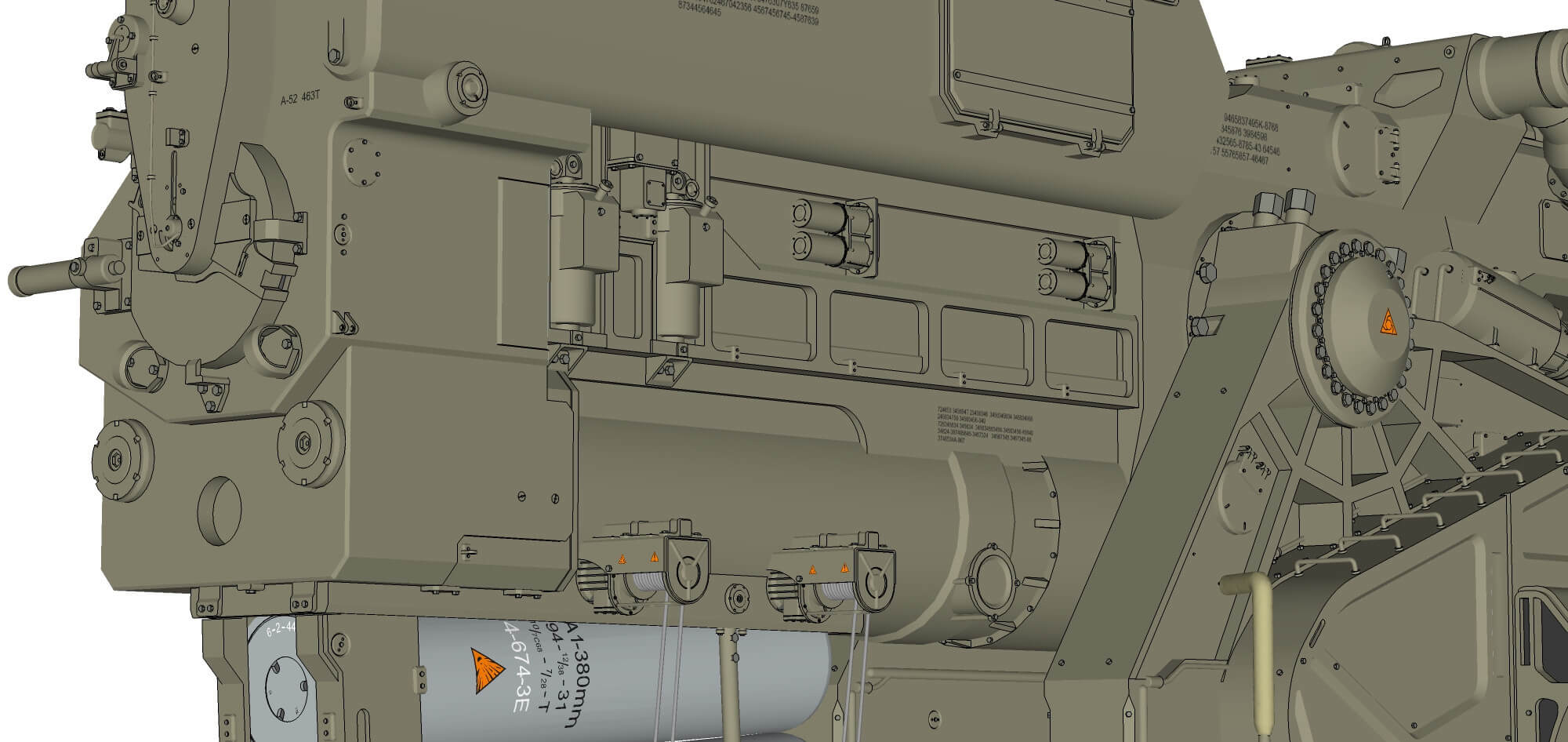 Sci-Fi Cannon 380mm 3D Model by Chtazi