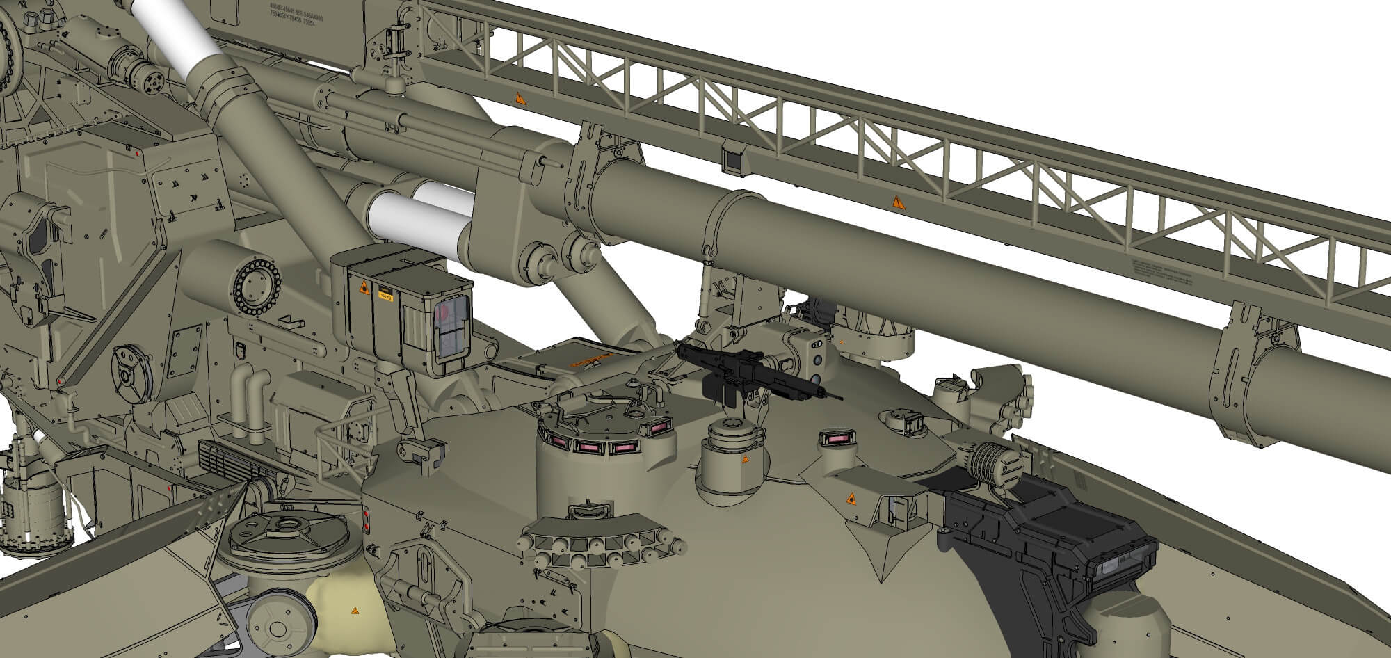 Sci-Fi Cannon 380mm 3D Model by Chtazi