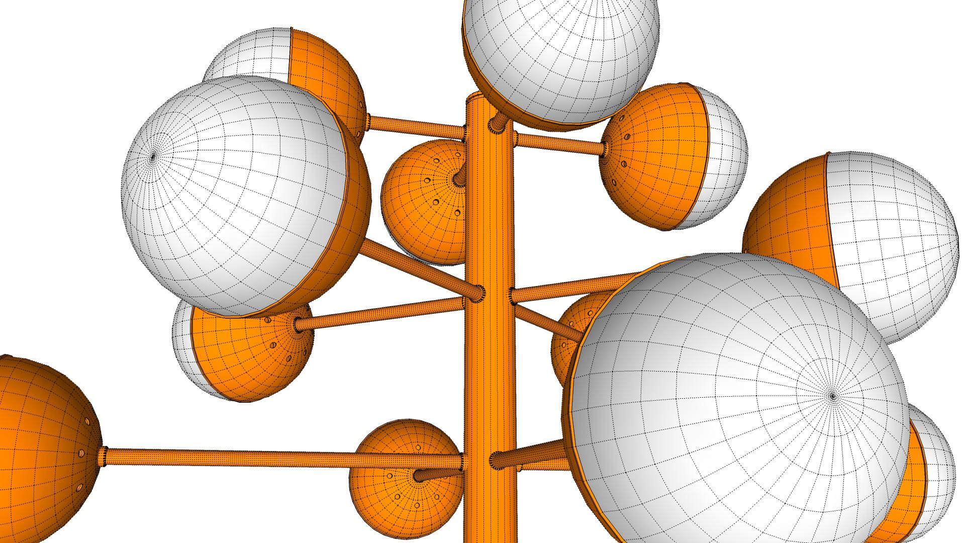 Chandelier 3d model by Chtazi