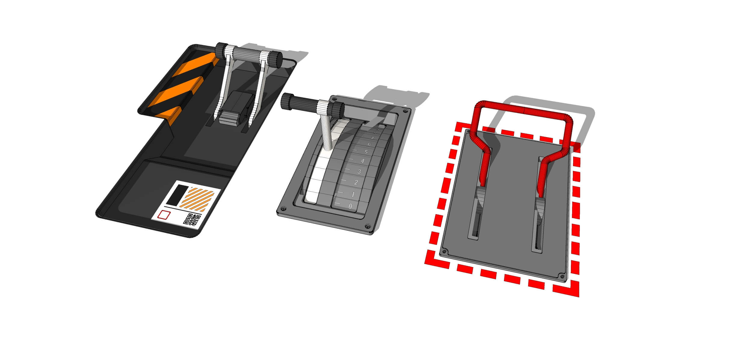 Dashboard 5 Control Panel With Buttons and Knobs - 3D Model by Chtazi