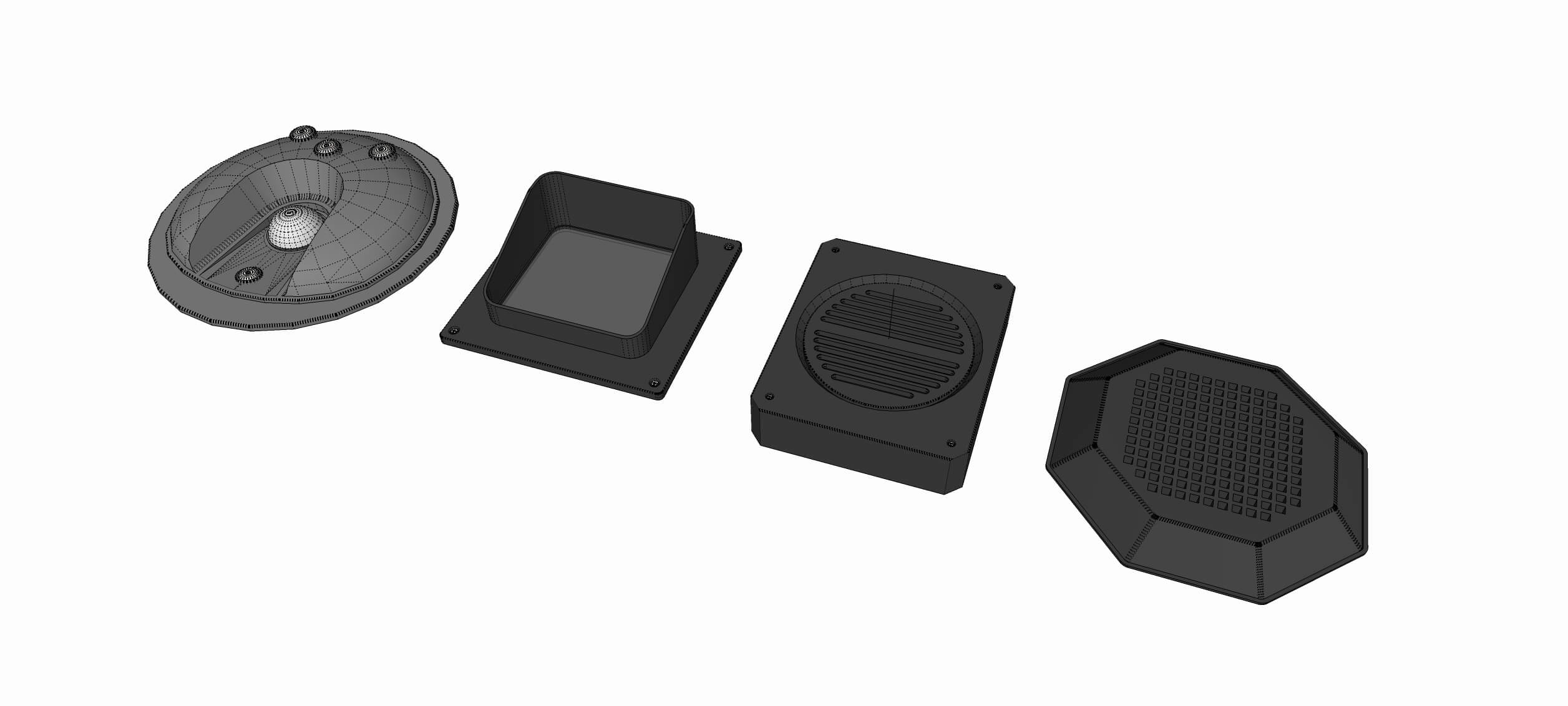 Dashboard 5 Control Panel With Buttons and Knobs - 3D Model by Chtazi