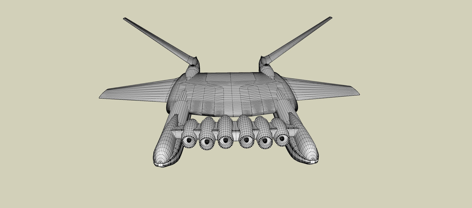 Ekranoplan Sea Launch - Free 3D Model by Chtazi
