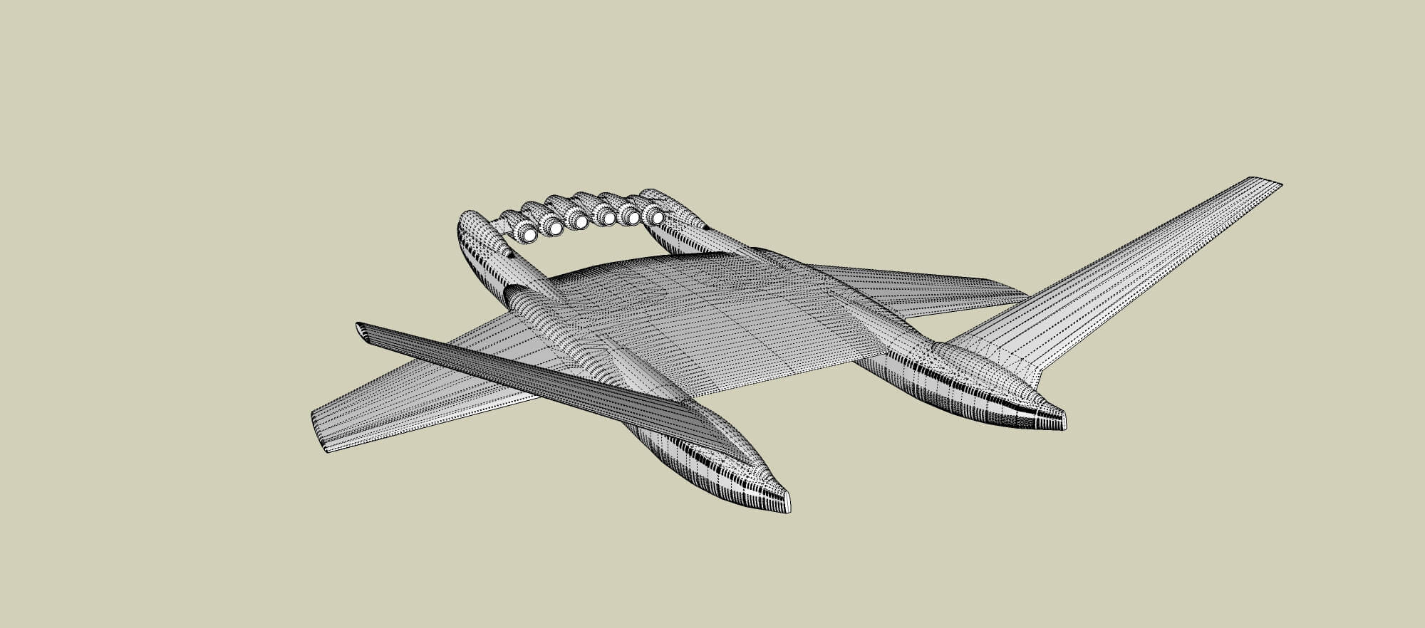 Ekranoplan Sea Launch - Free 3D Model by Chtazi