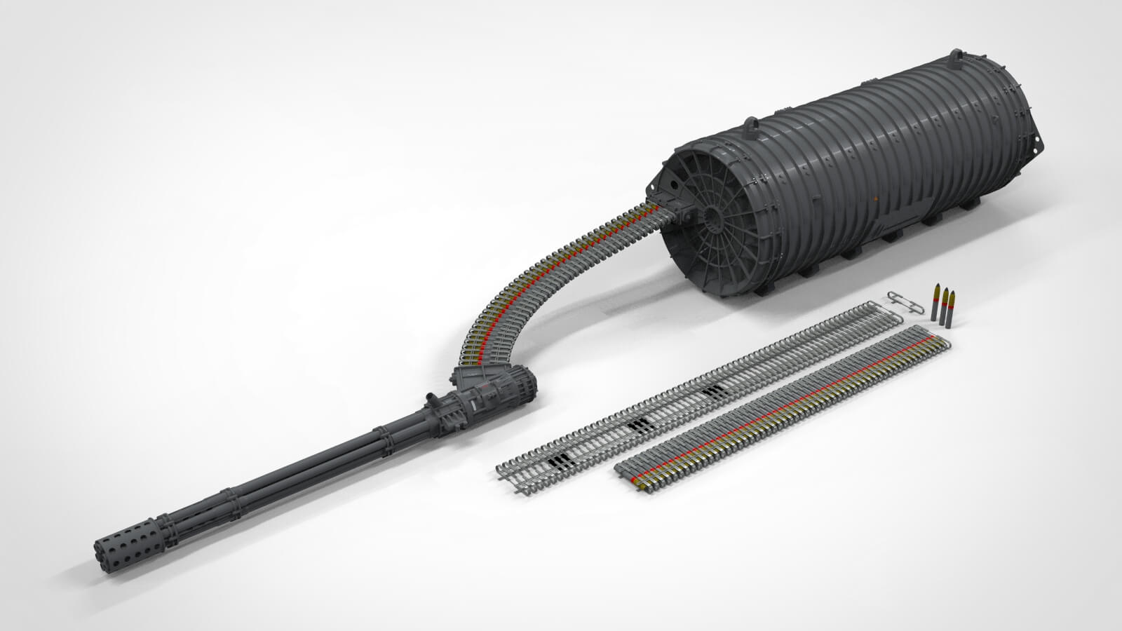 GAU-8 Avenger 3D Render, Digital Art by Chtazi