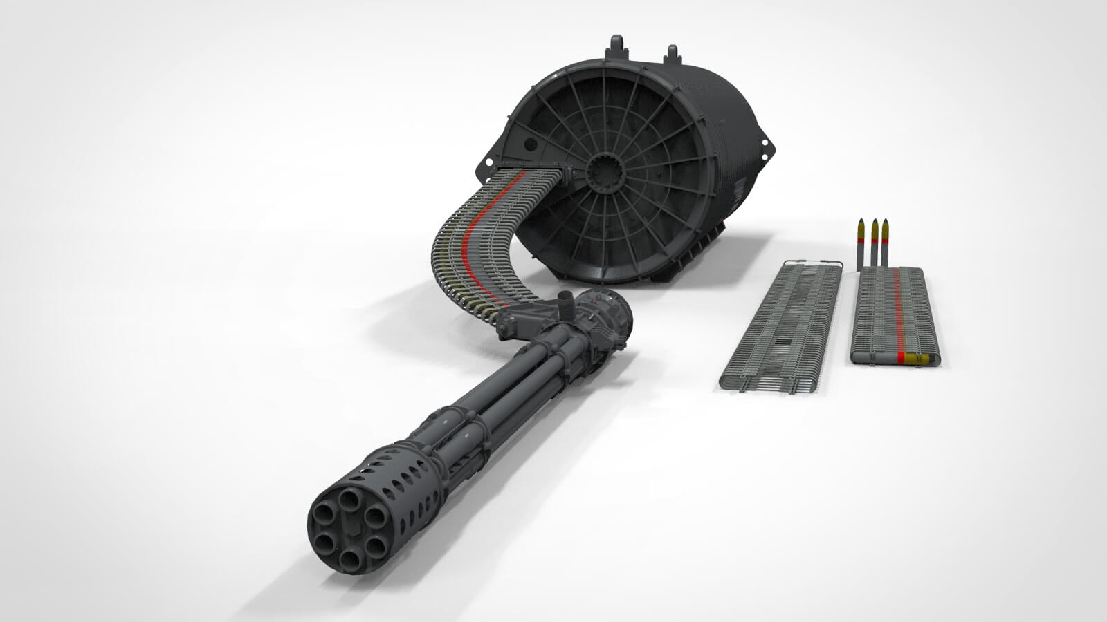 GAU-8 Avenger 3D Render, Digital Art by Chtazi