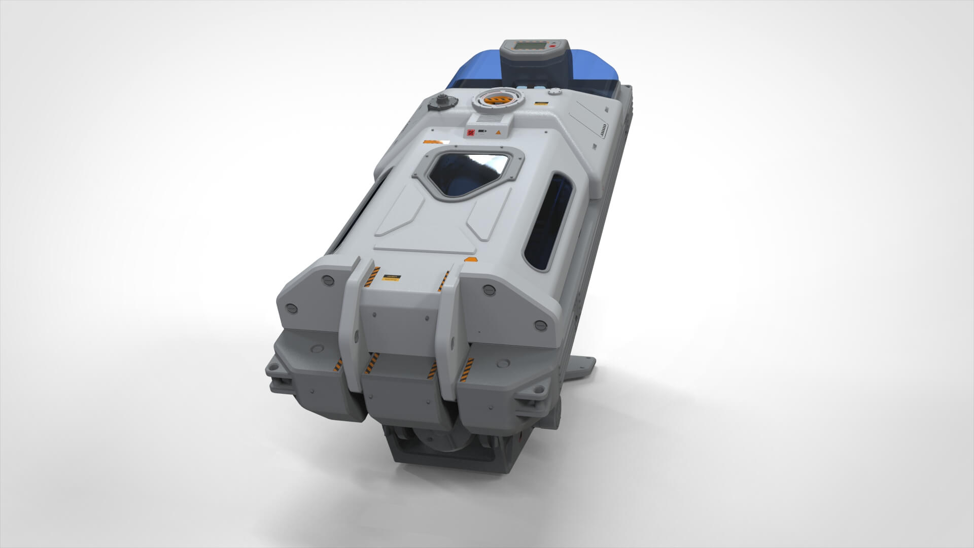 sci fi cryogenic capsule 3D Render, Digital Art by Chtazi