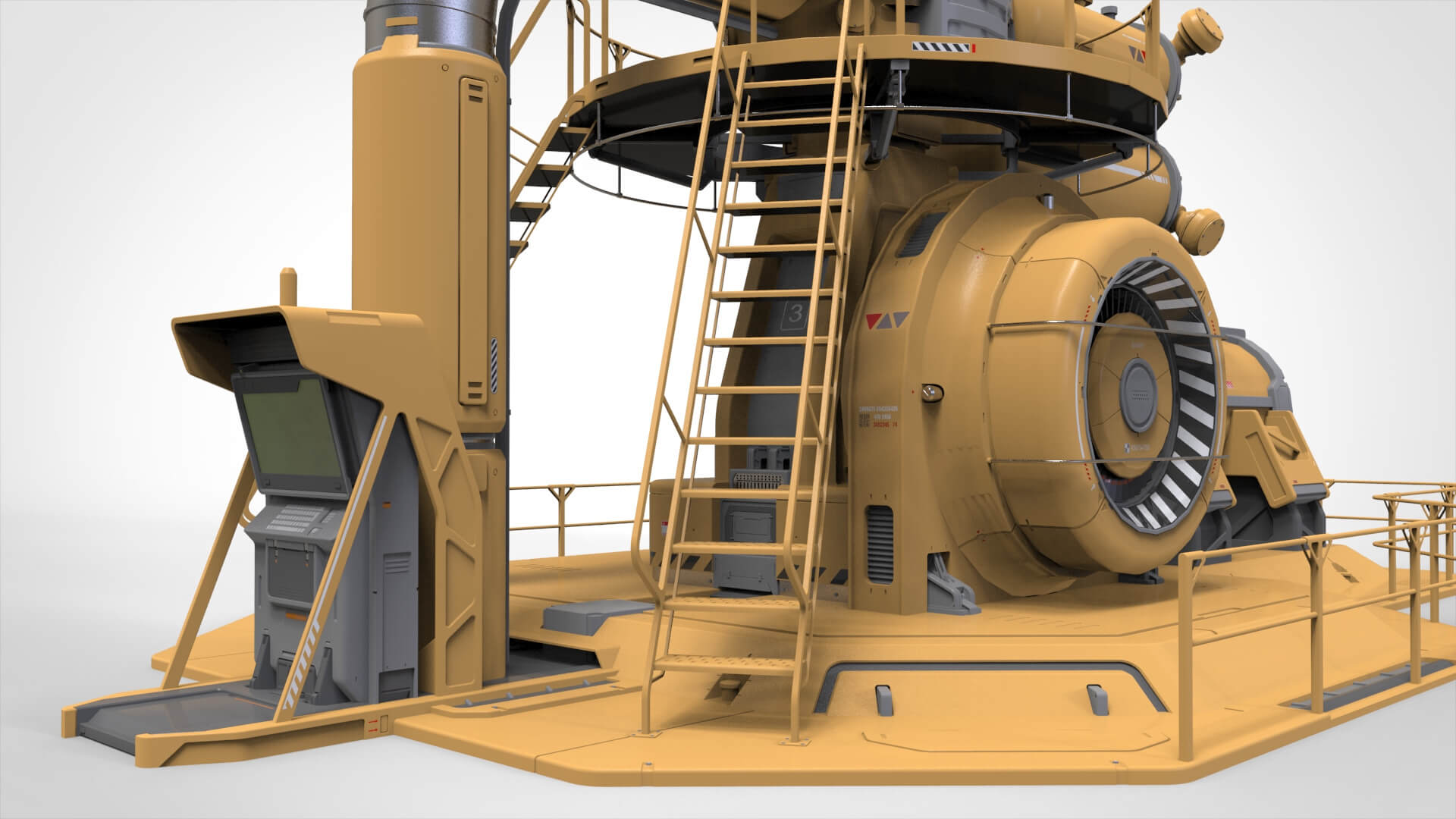 sci fi generator 2 3D Render, Digital Art by Chtazi