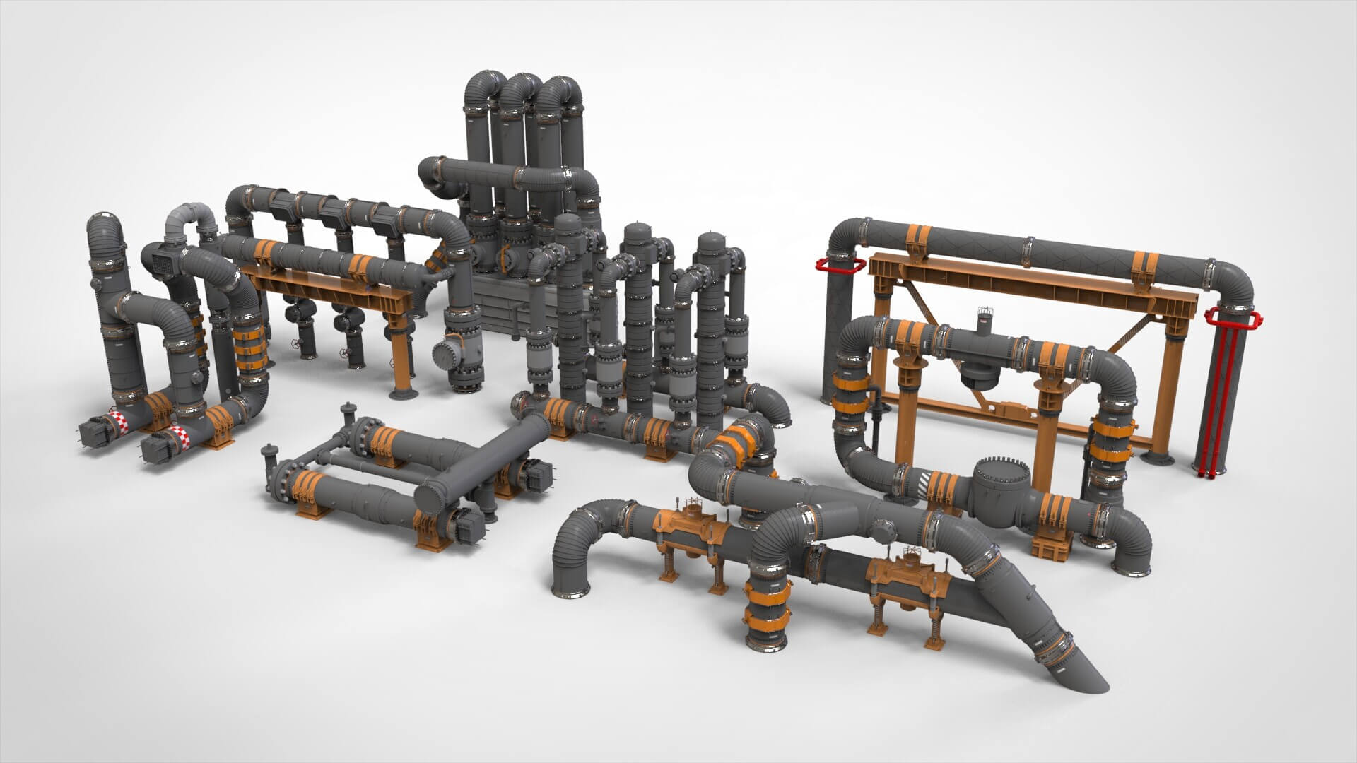 Sci Fi Modular Environment 16 3D Render, Digital Art by Chtazi