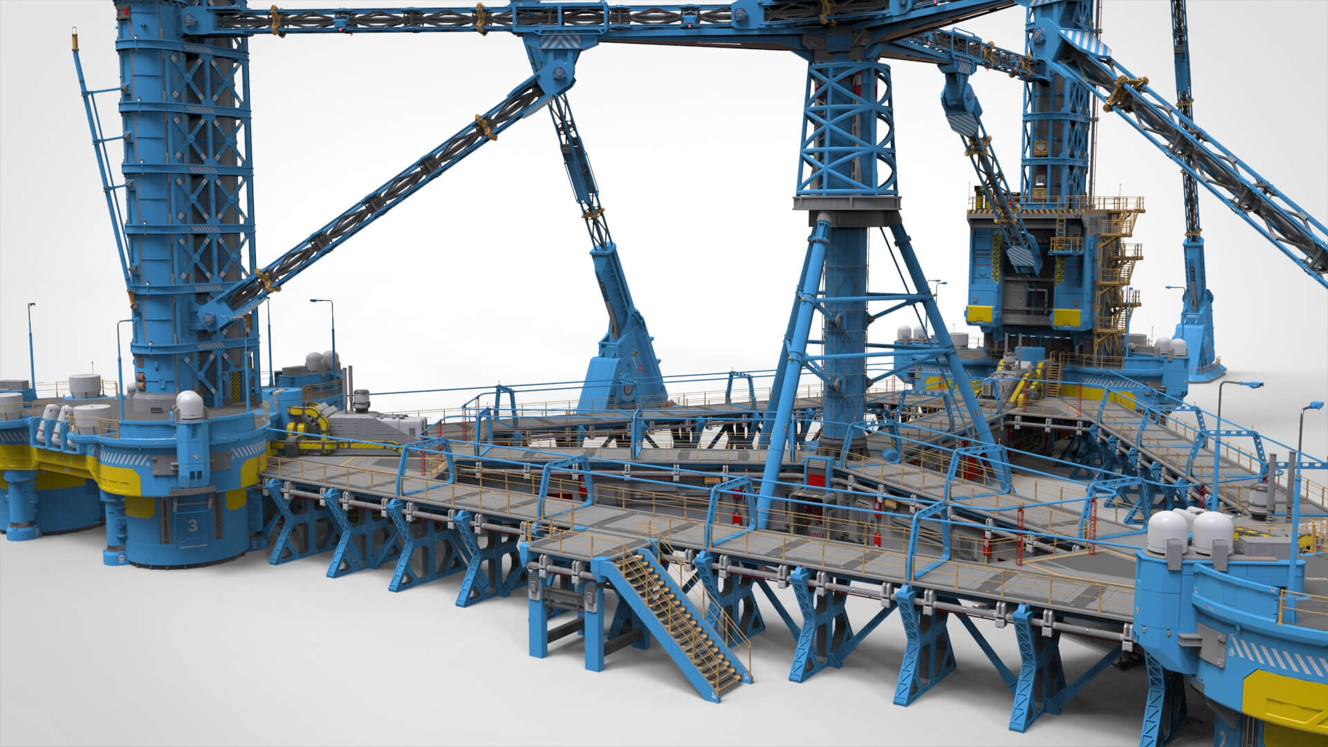 Sci-Fi Polar Station 3D Render, Digital Art by Chtazi