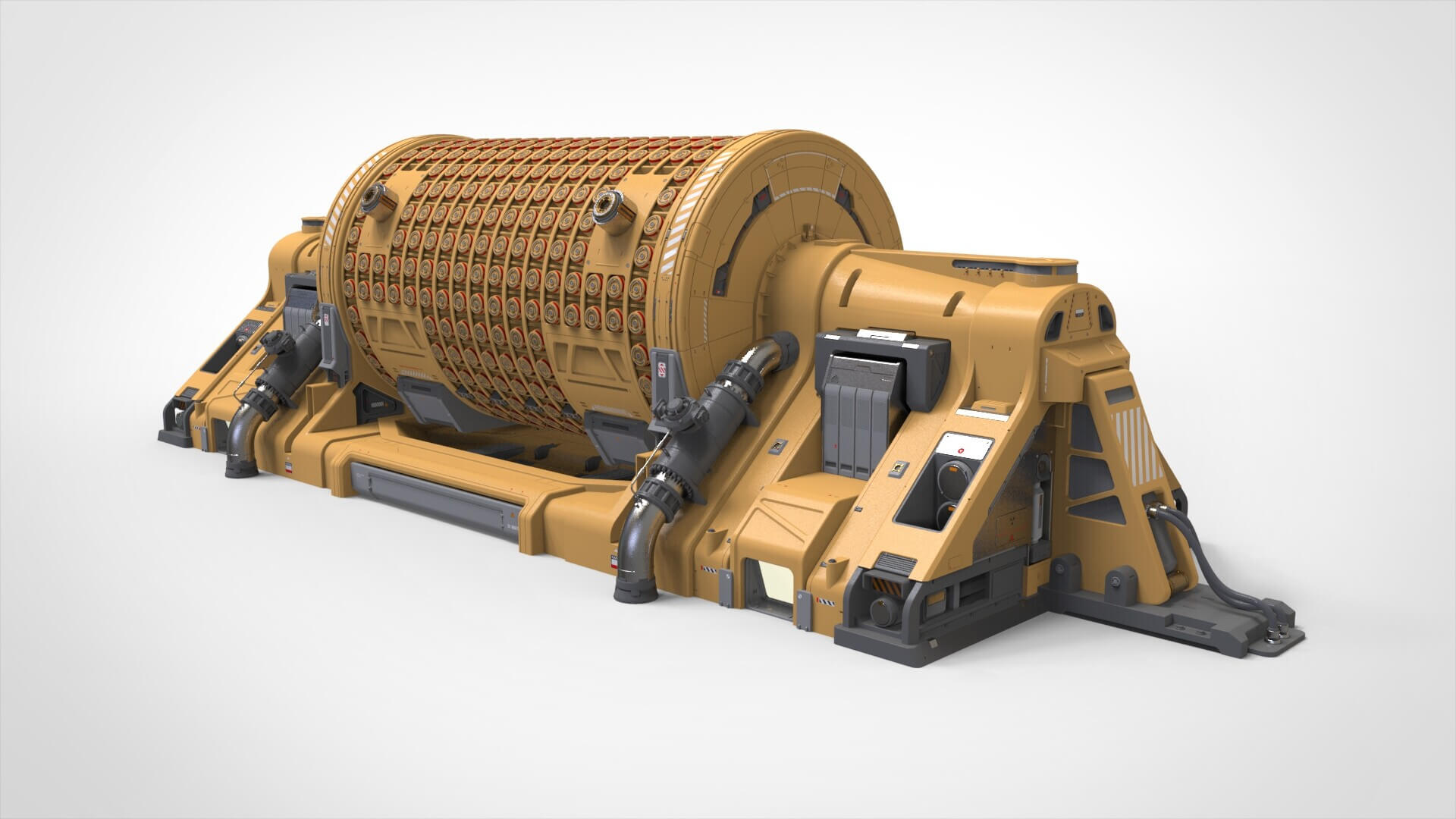 sci fi Small modular reactor 3D Render, Digital Art by Chtazi