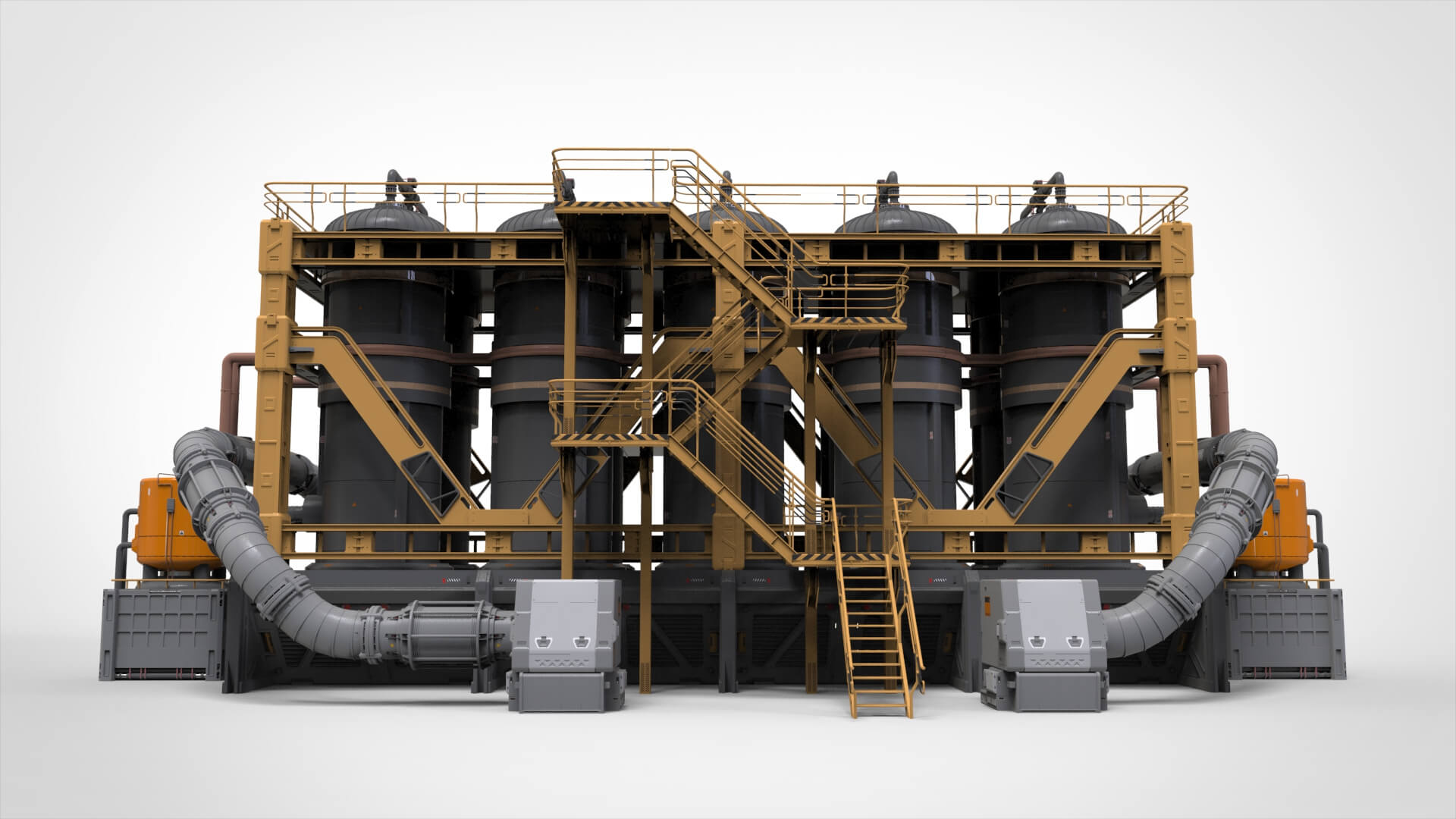 sci-fi storage tank 1 3D Render, Digital Art by Chtazi