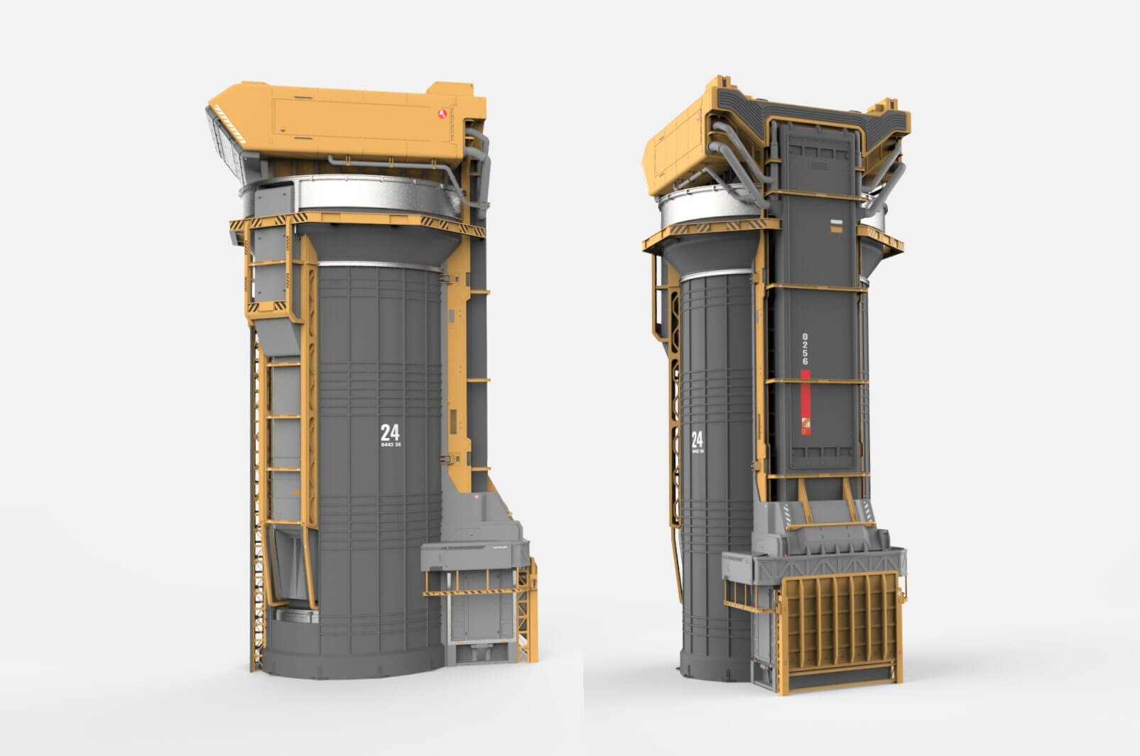 sci-fi storage tank 2 3D Render, Digital Art by Chtazi