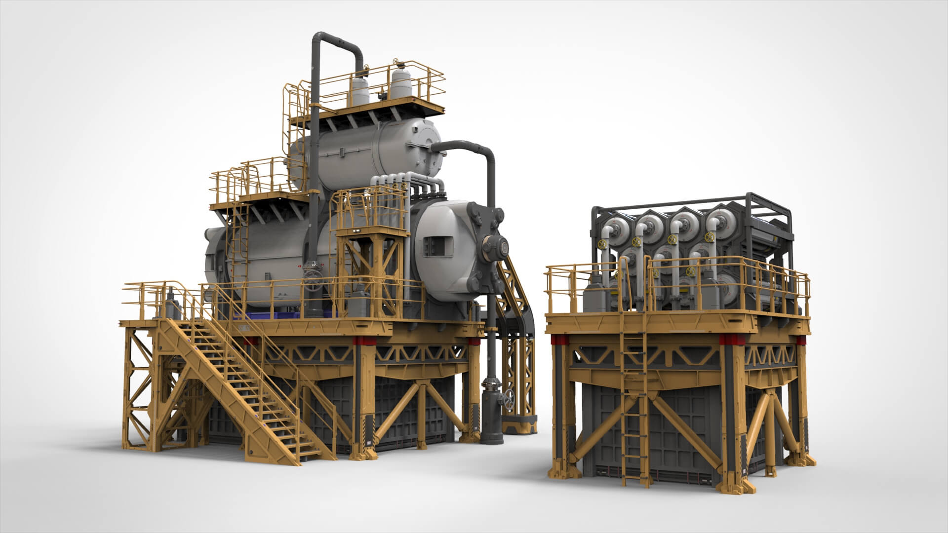 sci-fi storage tank 3 3D Render, Digital Art by Chtazi