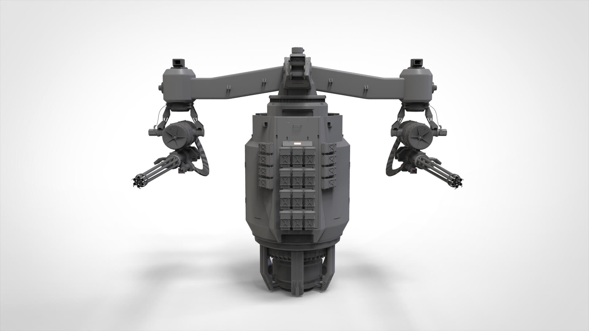 sci-fi Turret 5 3D Render, Digital Art by Chtazi