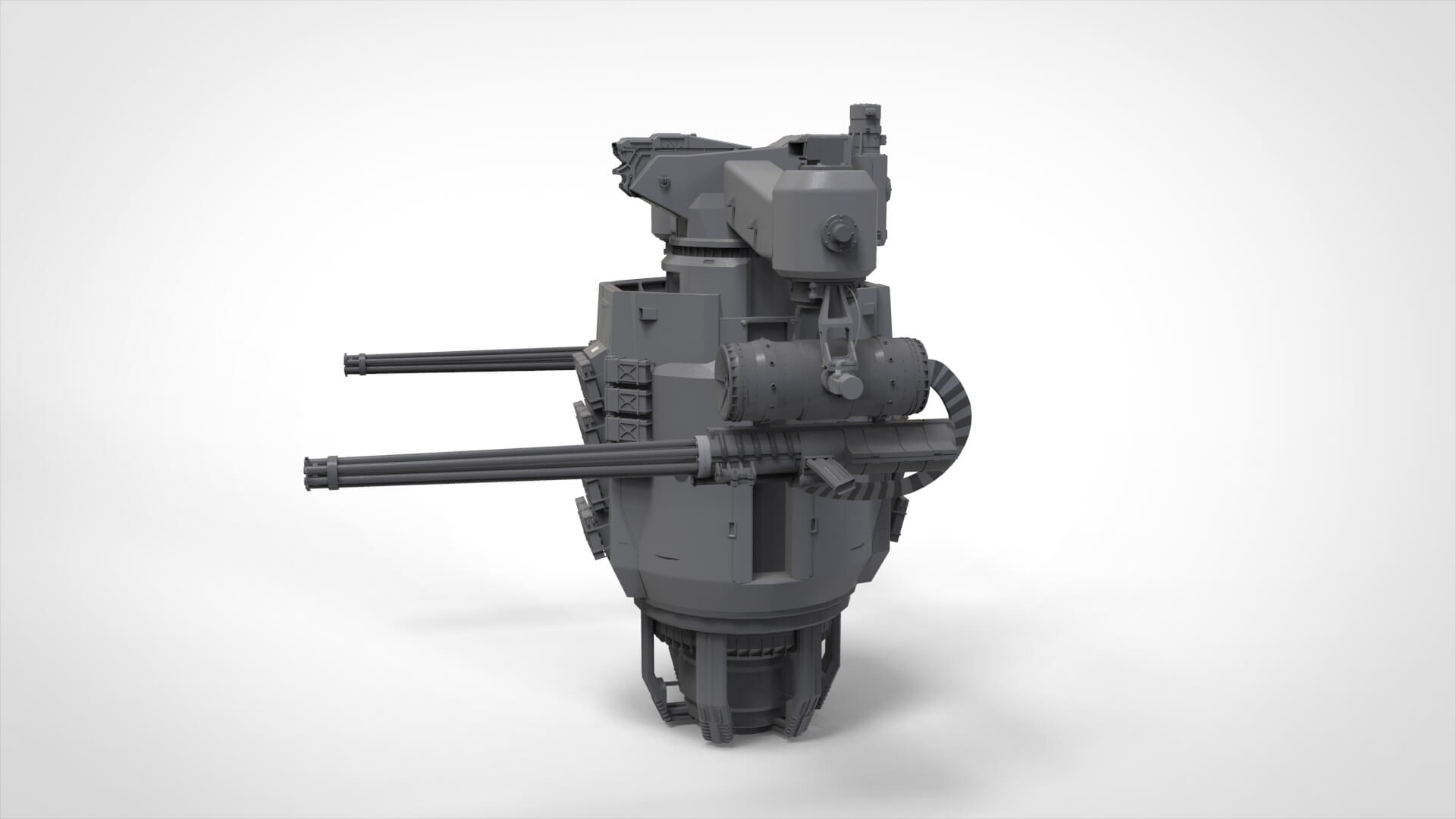 sci-fi Turret 5 3D Render, Digital Art by Chtazi