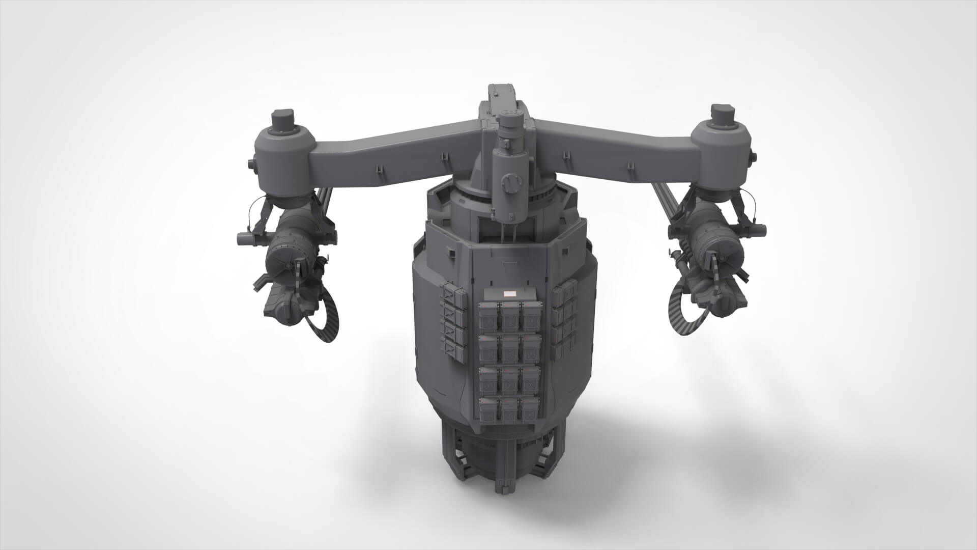 sci-fi Turret 5 3D Render, Digital Art by Chtazi