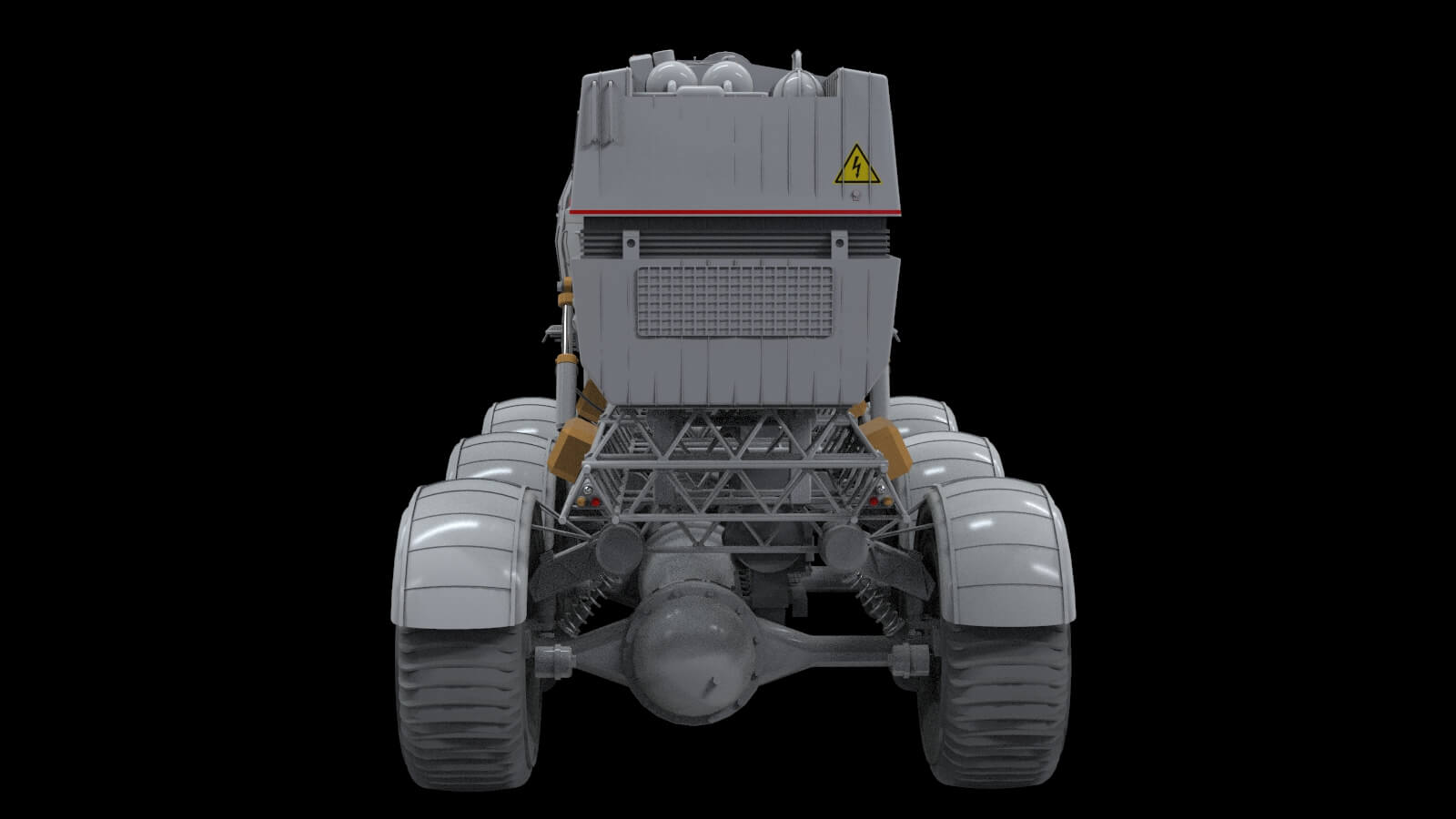 STAR COPS MOON ROVER 3D Render, Digital Art by Chtazi