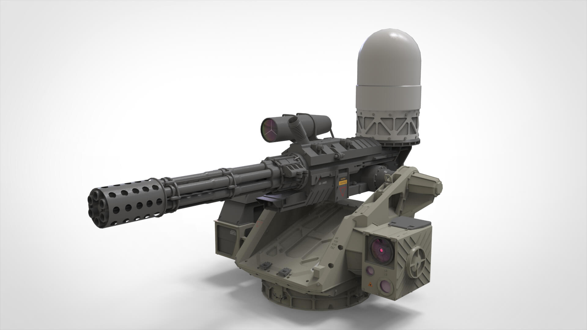 turret 4 3D Render, Digital Art by Chtazi