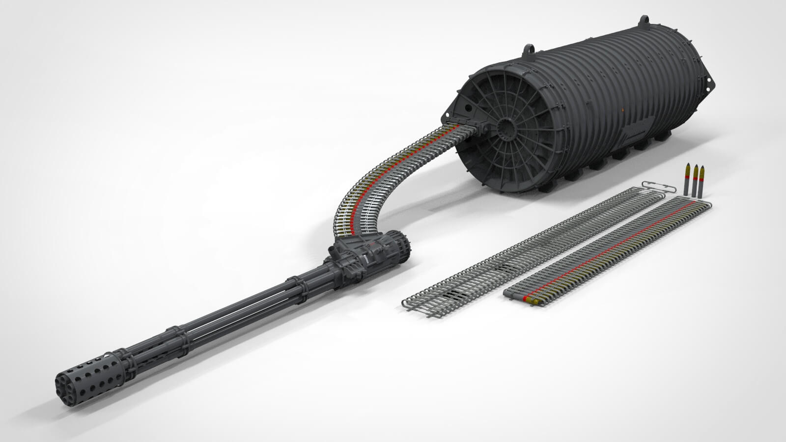 GAU-8 Avenger 3D Model by Chtazi