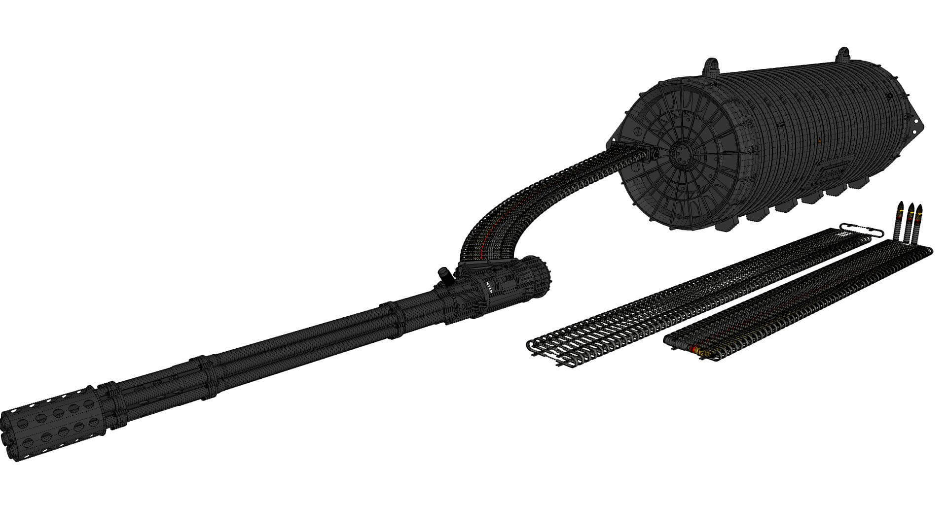 GAU-8 Avenger 3D Model by Chtazi