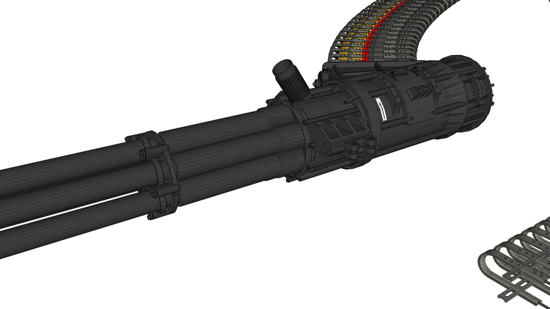 GAU-8 Avenger 3D Model by Chtazi