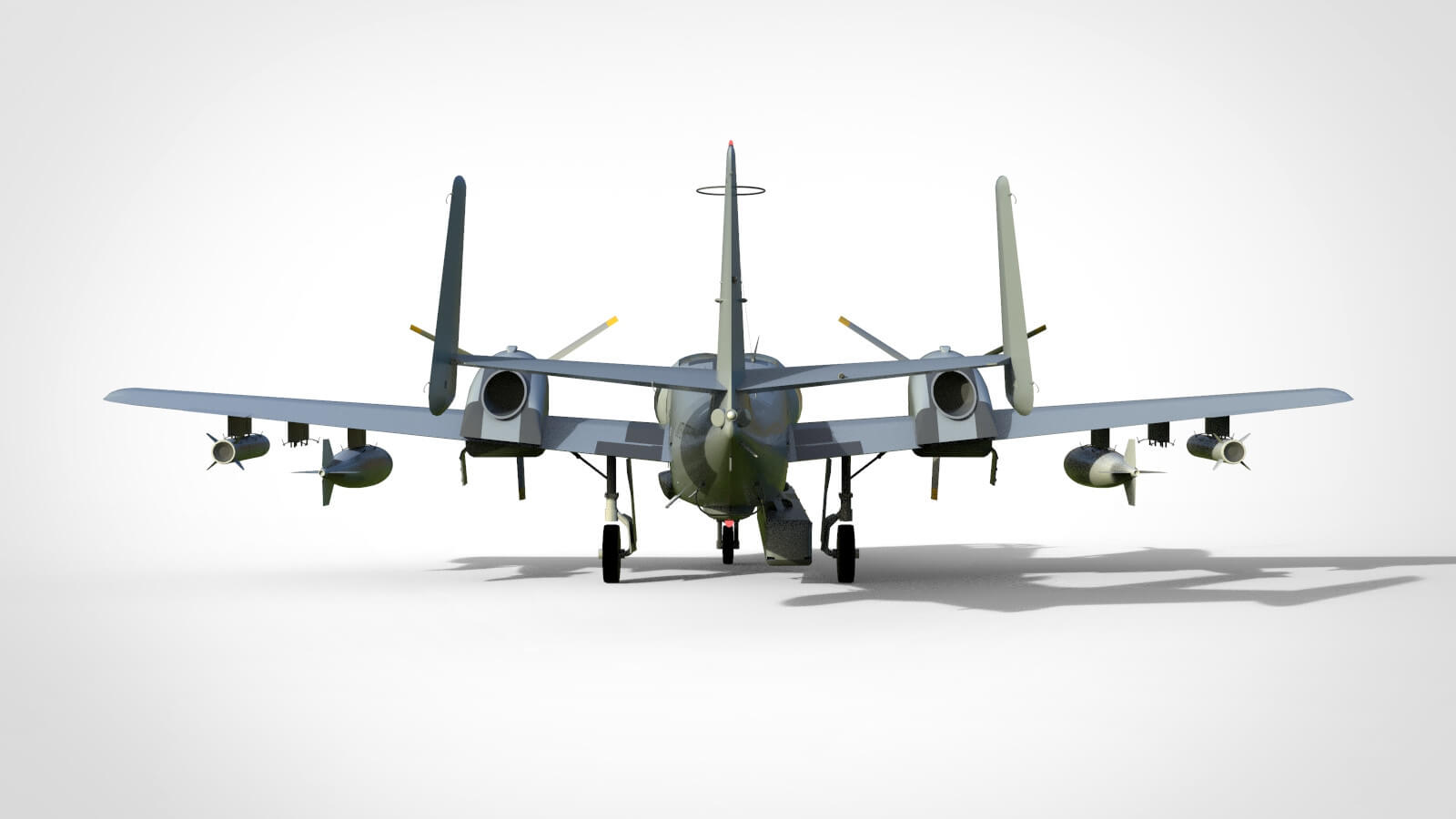 Grumman OV-1D Mohawk 3D Model by Chtazi