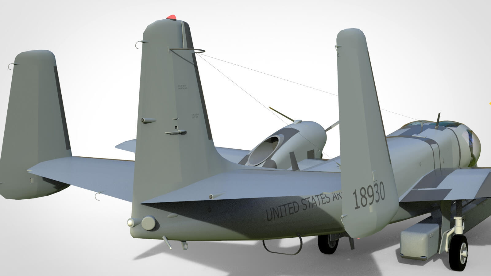 Grumman OV-1D Mohawk 3D Model by Chtazi