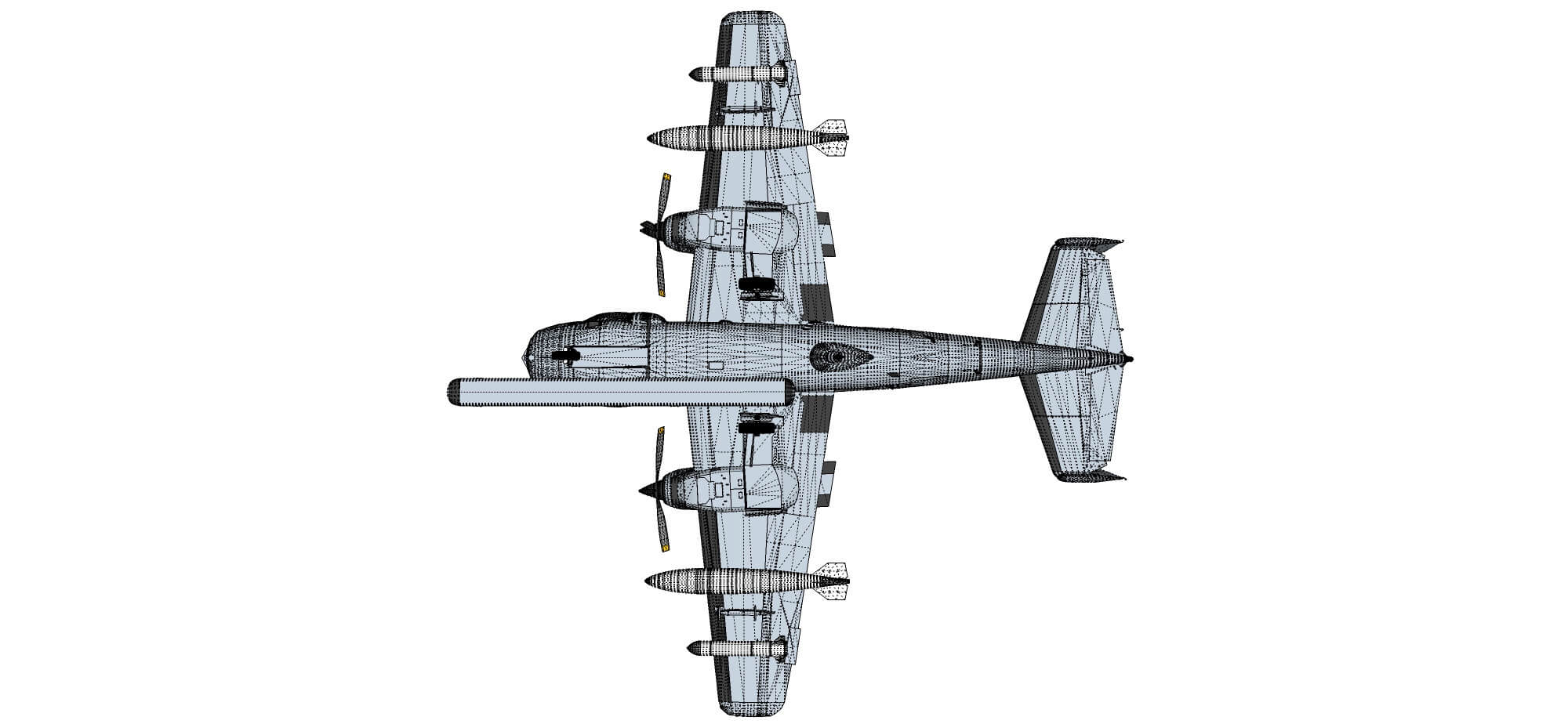 Grumman OV-1D Mohawk 3D Model by Chtazi