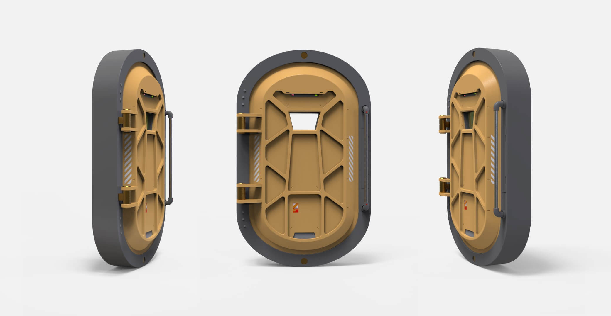 Sci-Fi Door 24 3D Model by Chtazi