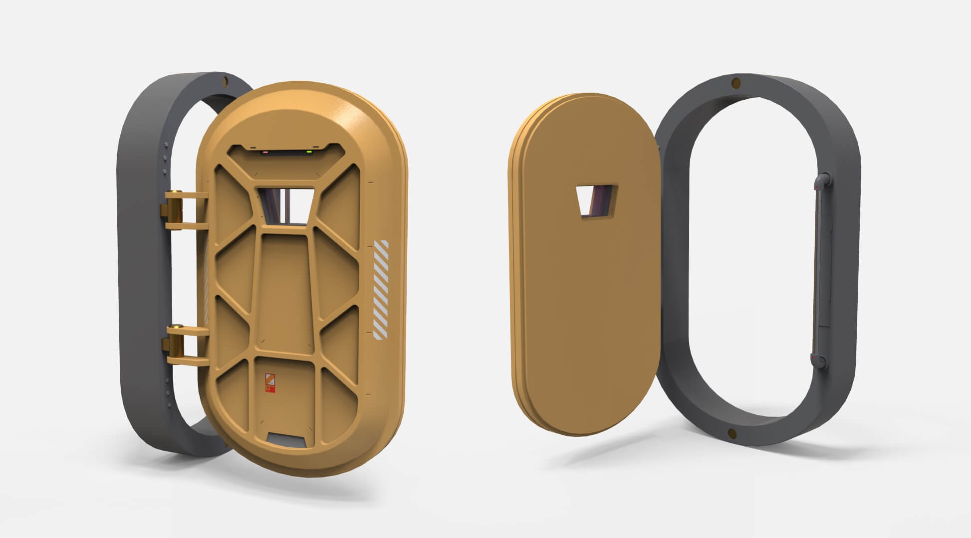 Sci-Fi Door 24 3D Model by Chtazi