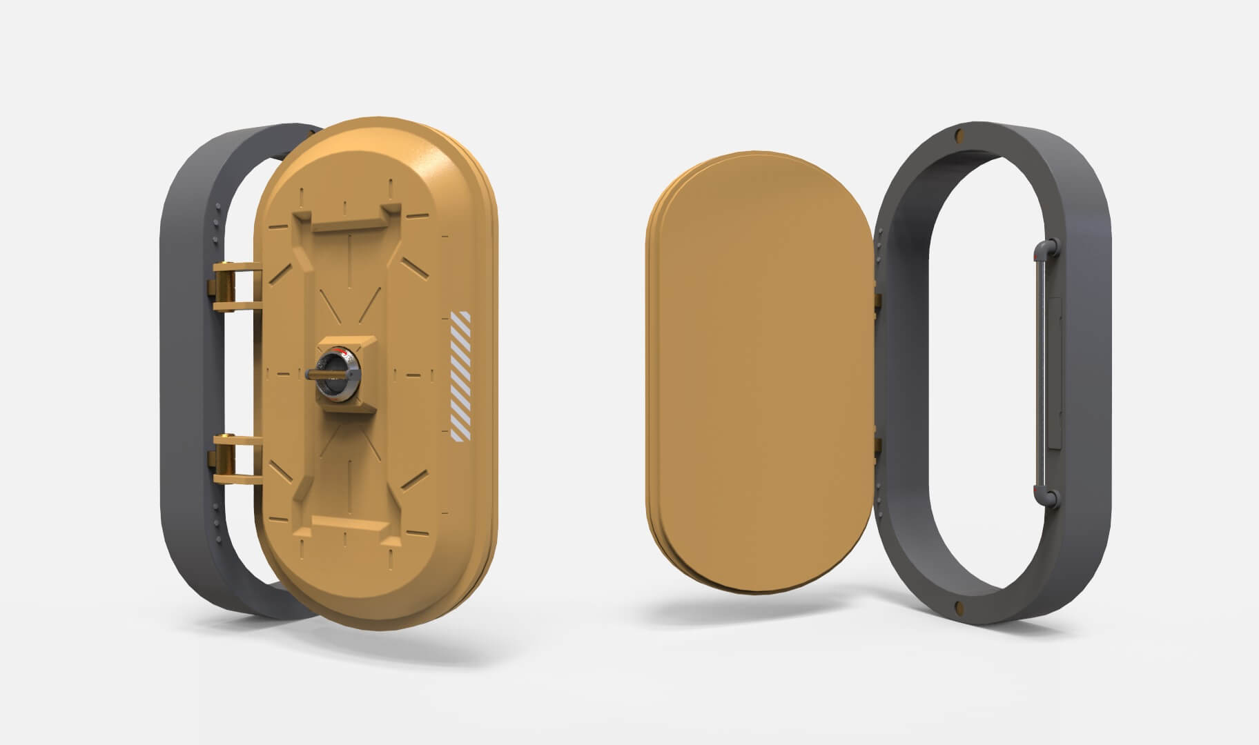 Sci-Fi Door 24 3D Model by Chtazi