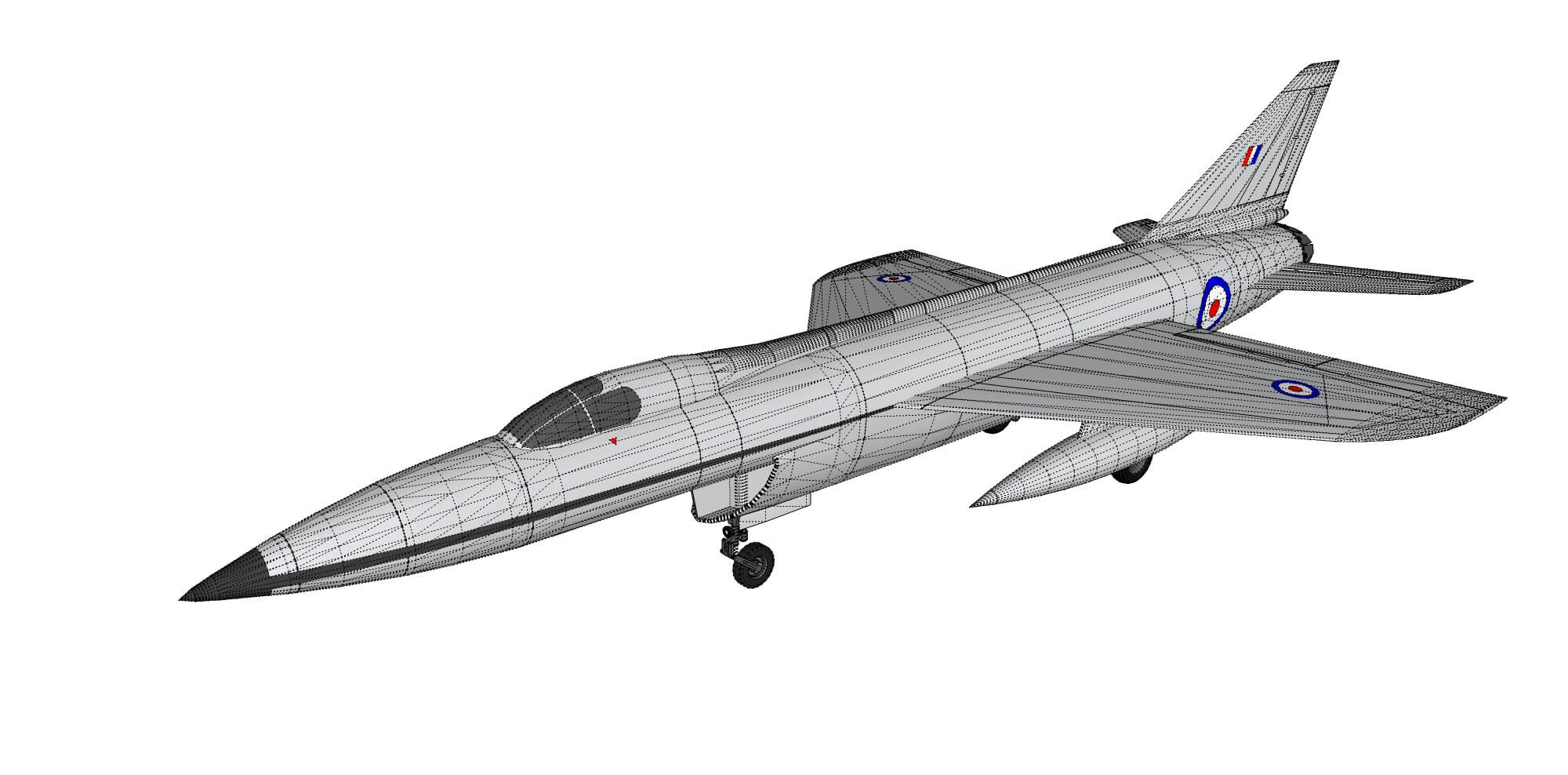 Hawker Siddeley P1121 - 3D Model by Chtazi