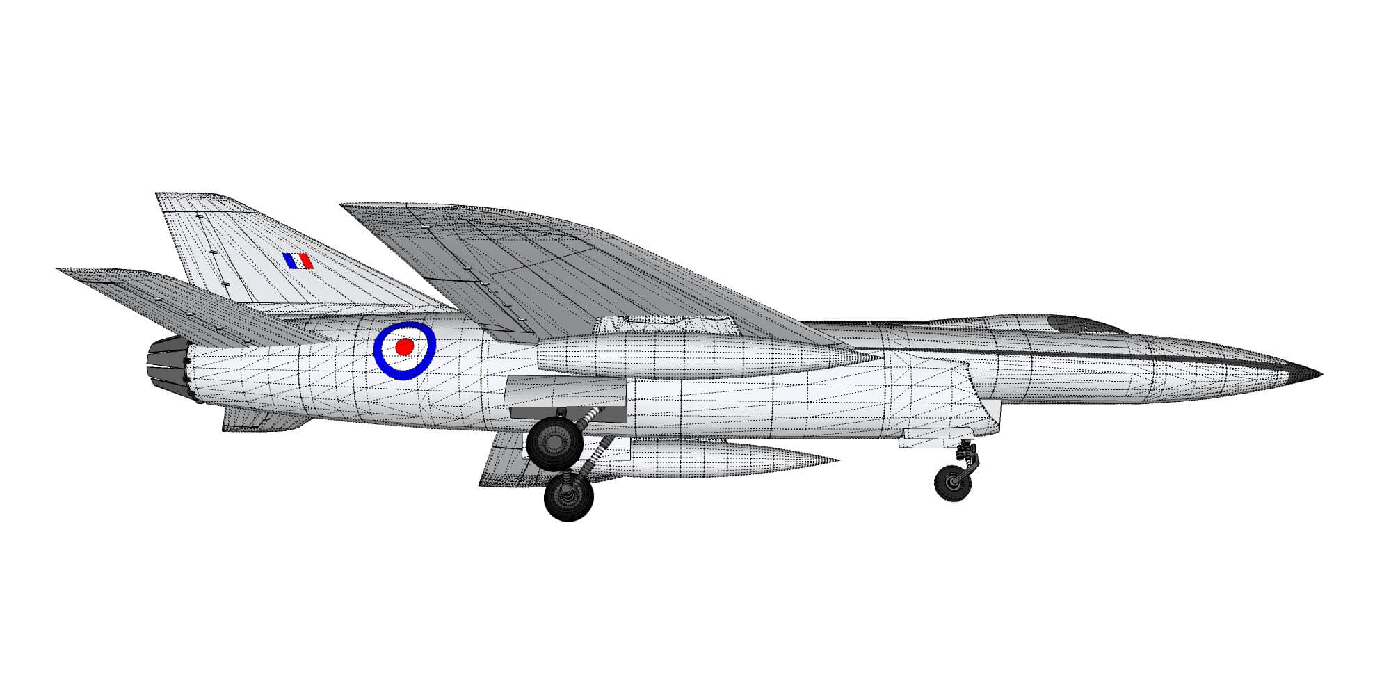 Hawker Siddeley P1121 - 3D Model by Chtazi