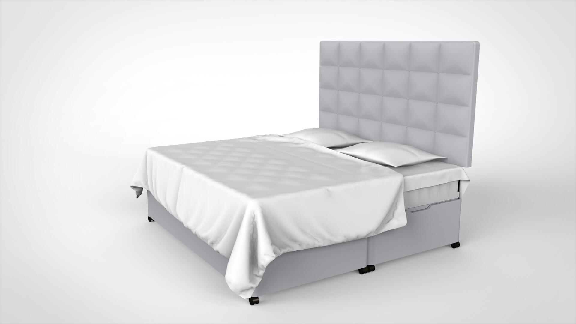 Hygena Lavendon Bed - 3D Model by Chtazi