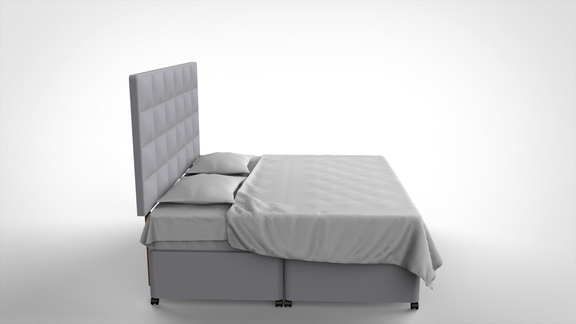 Hygena Lavendon Bed - 3D Model by Chtazi