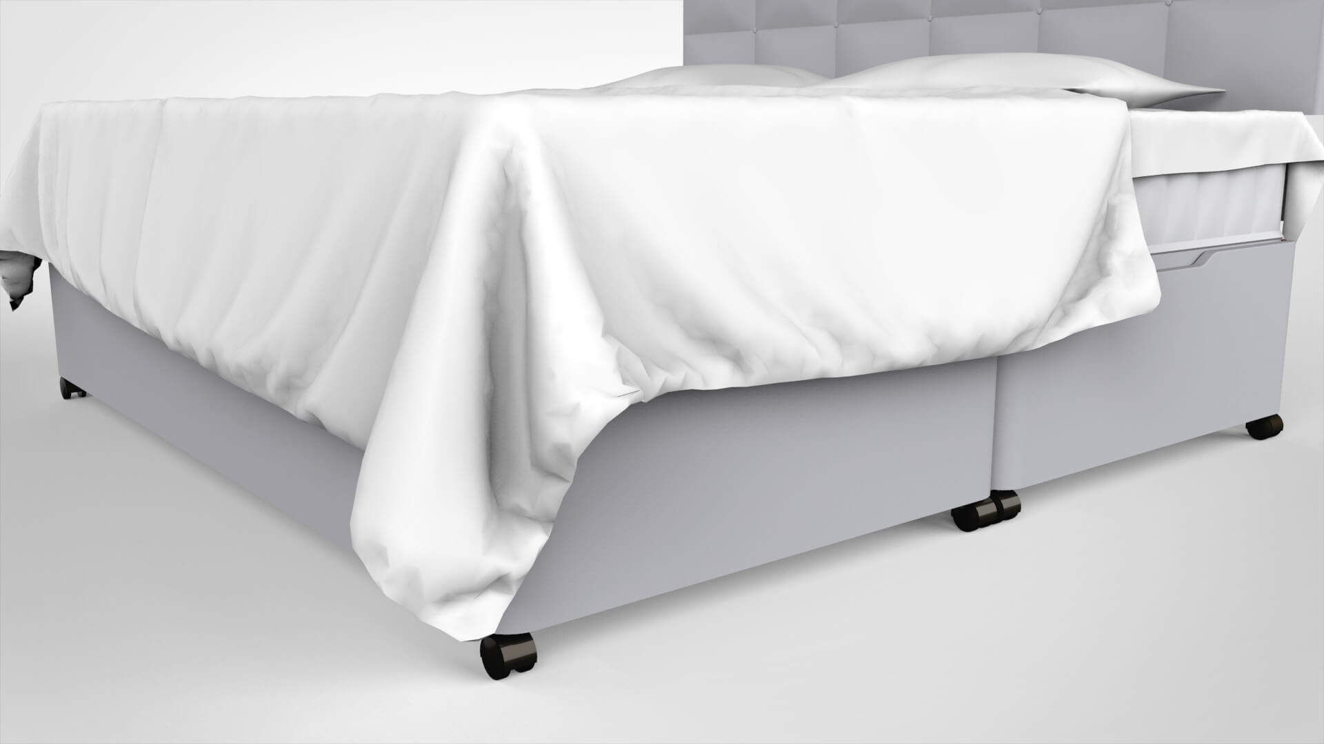 Hygena Lavendon Bed - 3D Model by Chtazi