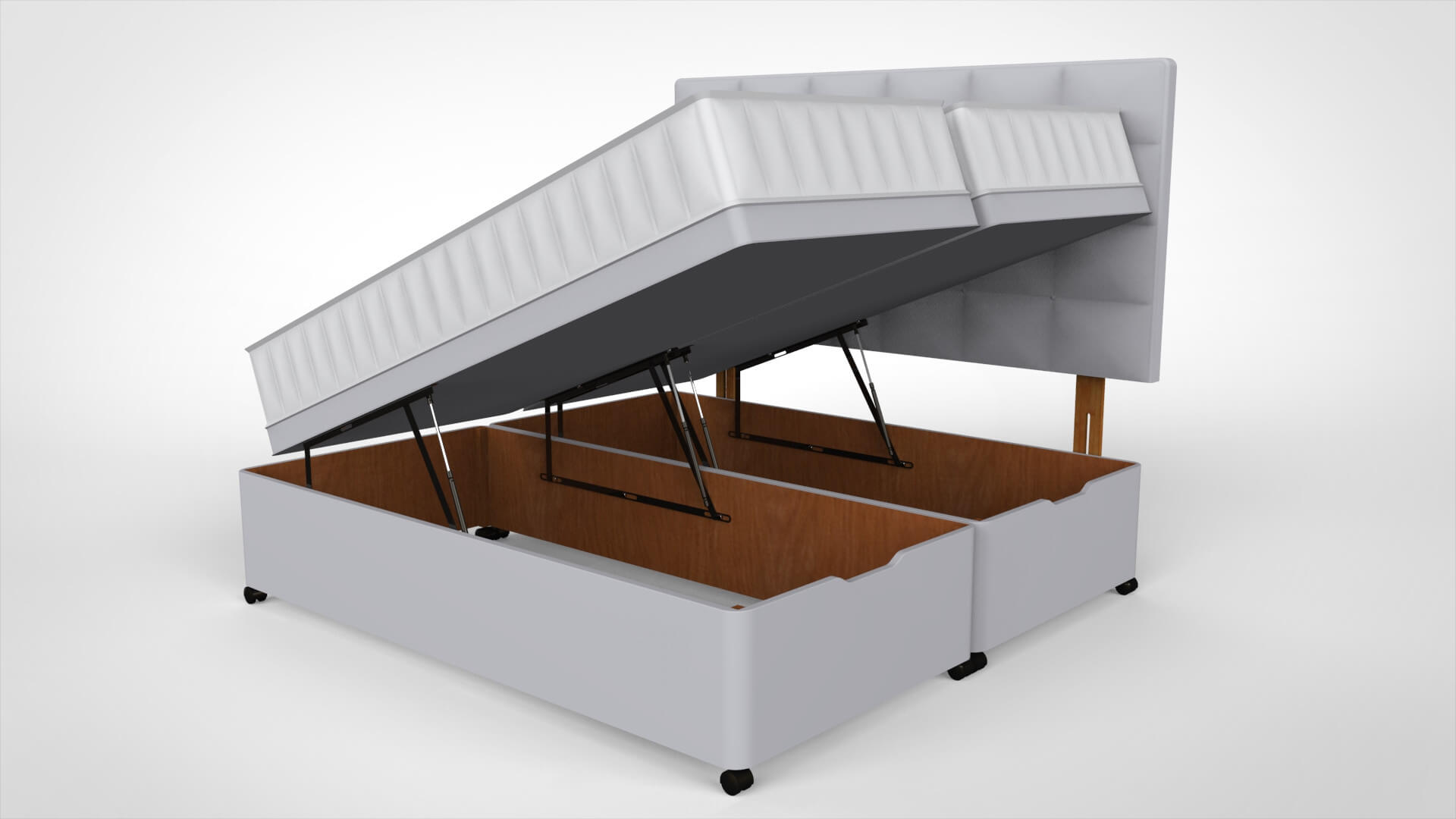 Hygena Lavendon Bed - 3D Model by Chtazi