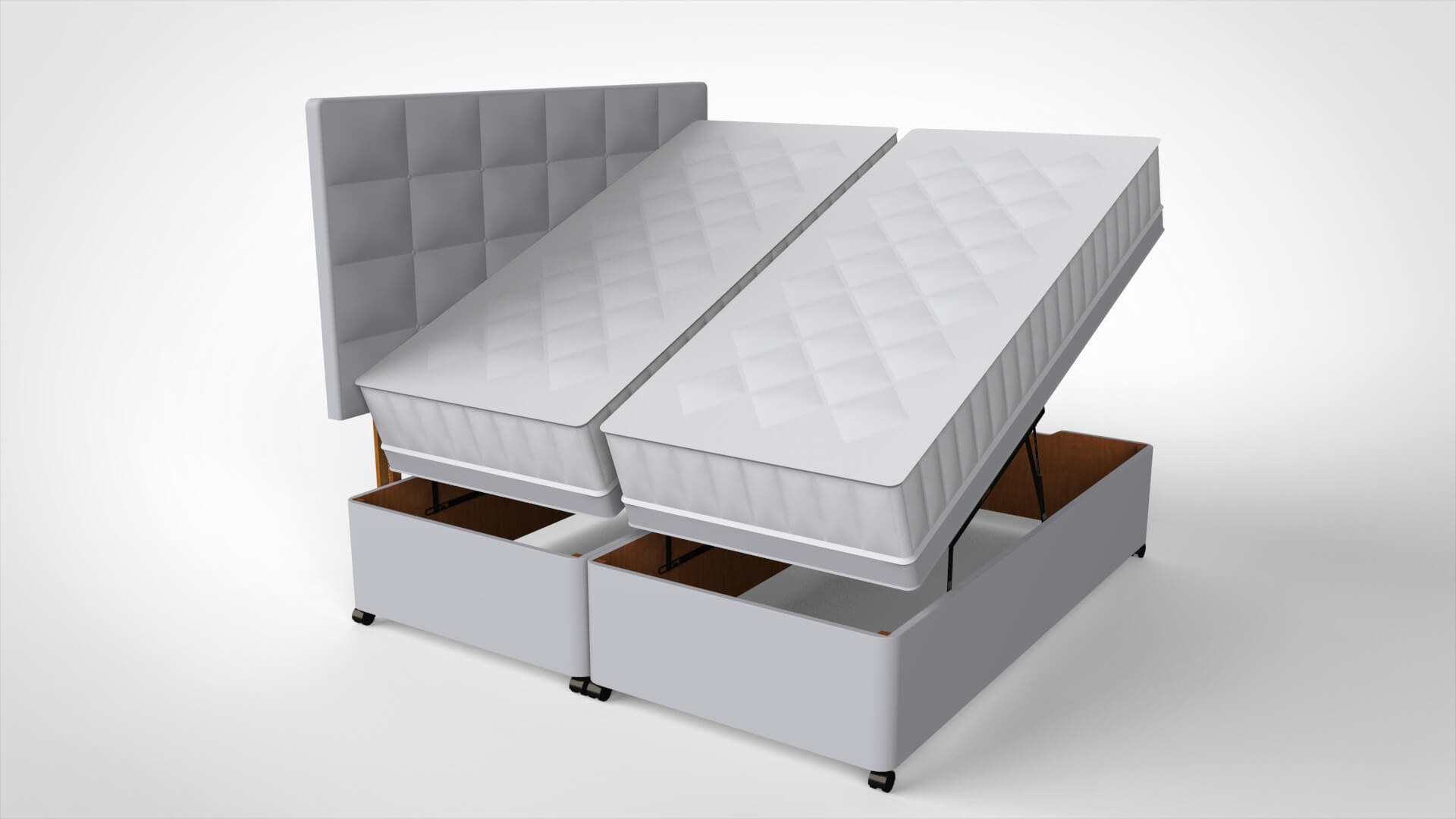 Hygena Lavendon Bed - 3D Model by Chtazi
