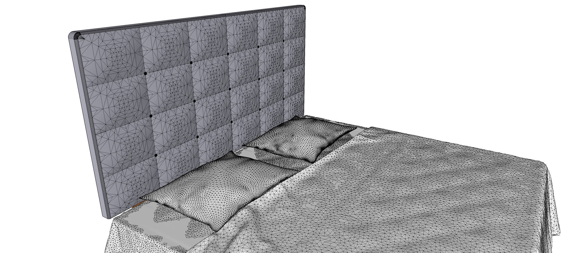 Hygena Lavendon Bed - 3D Model by Chtazi