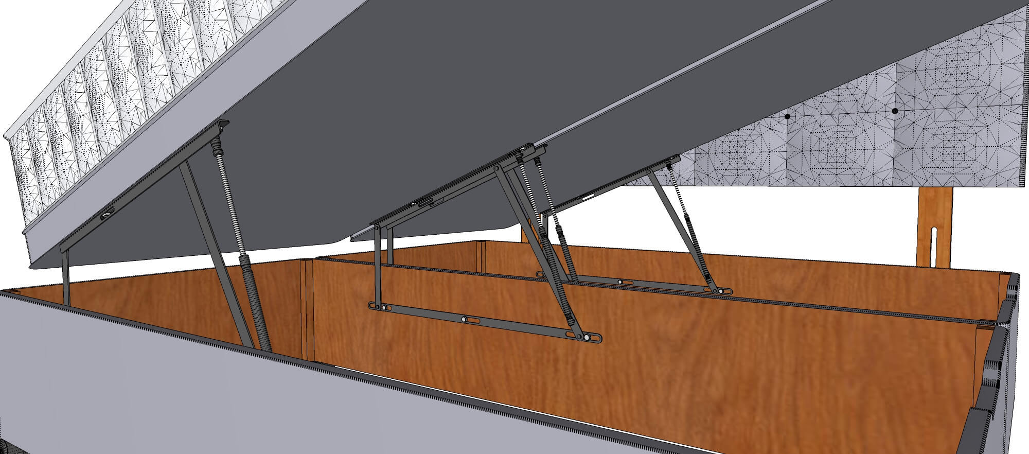 Hygena Lavendon Bed - 3D Model by Chtazi